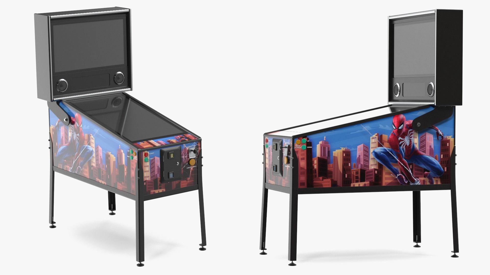 Classic Arcade Virtual Pinball Machine 3D - TurboSquid 1715632