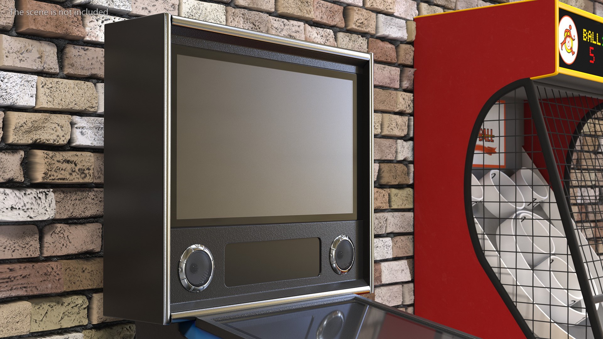 Classic Arcade Virtual Pinball Machine 3D - TurboSquid 1715632