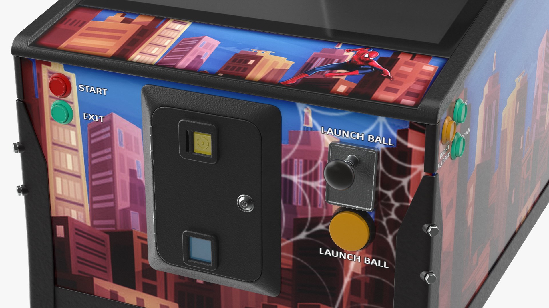 Classic Arcade Virtual Pinball Machine 3D - TurboSquid 1715632