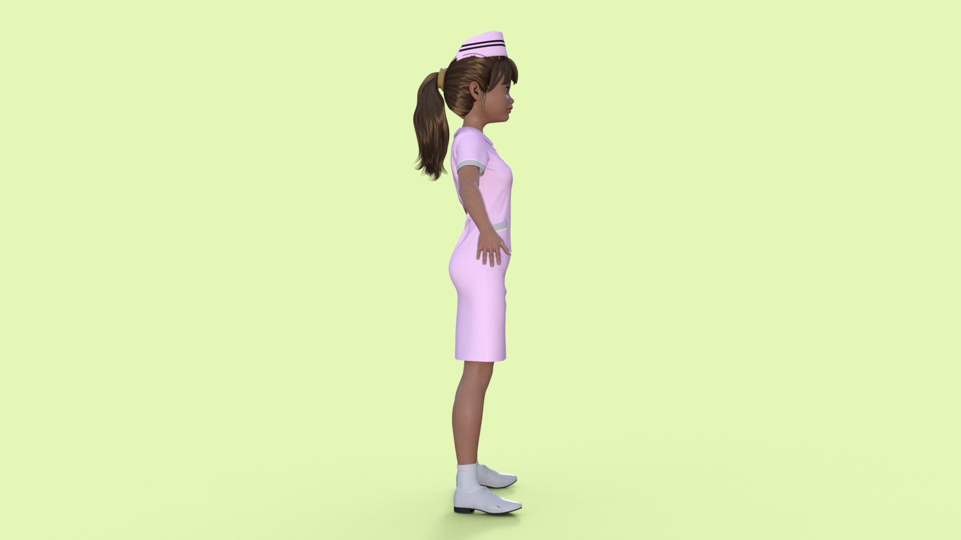 3D Cartoon Nurse Rigged Model - TurboSquid 1968103