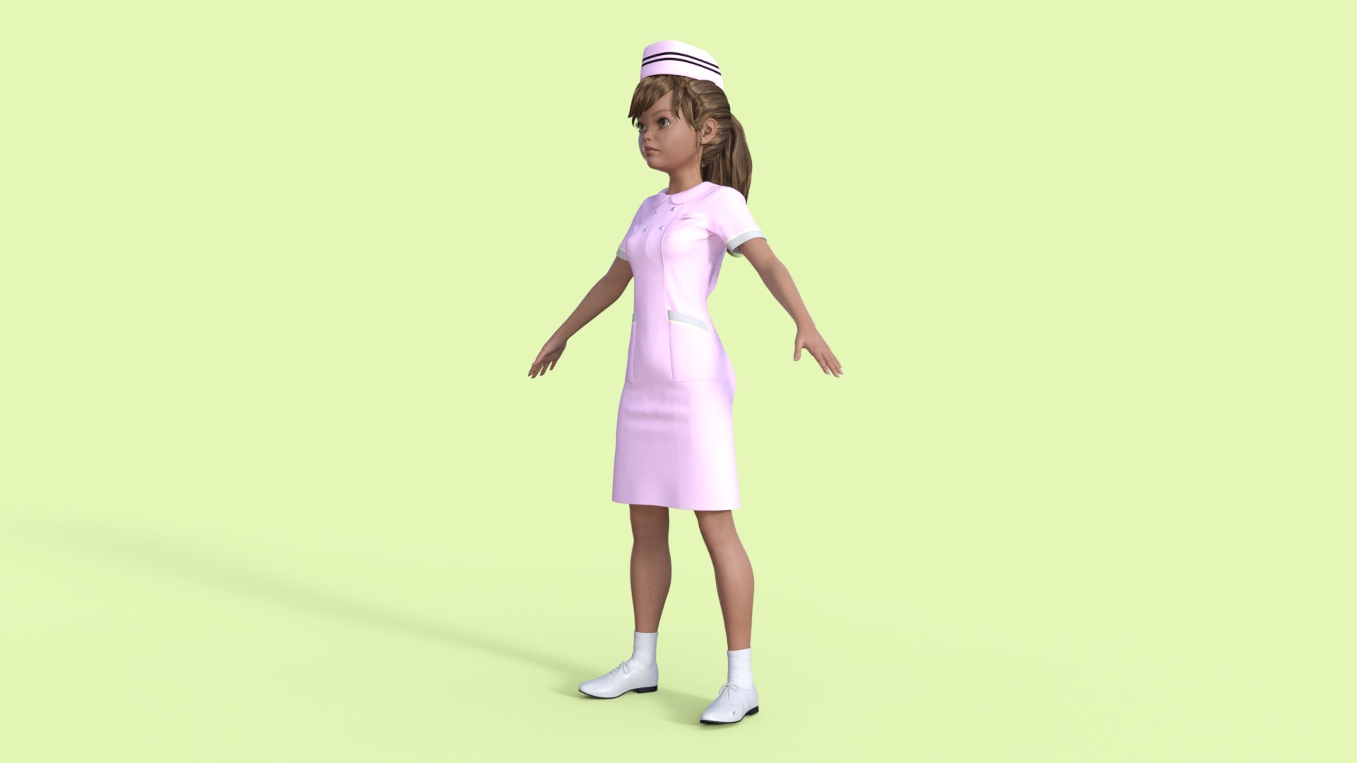 3D Cartoon Nurse Rigged Model - TurboSquid 1968103