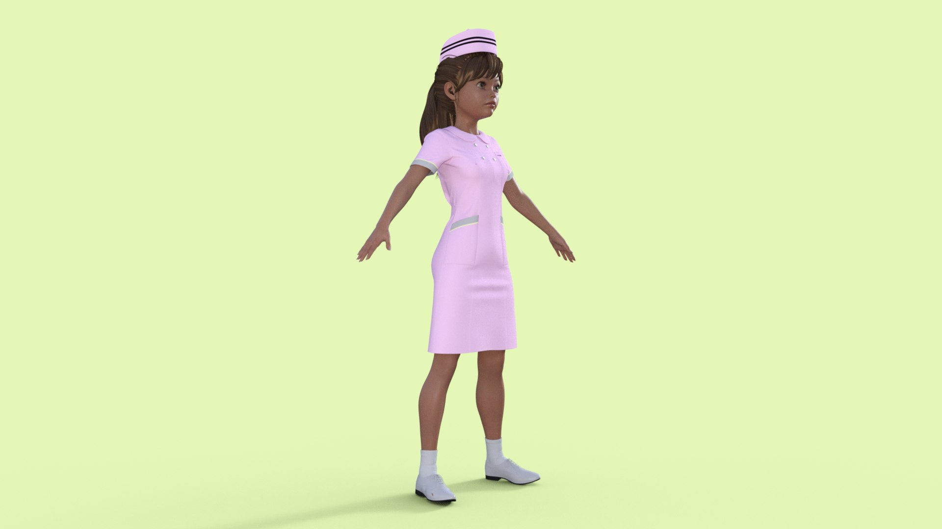 3D Cartoon Nurse Rigged Model - TurboSquid 1968103