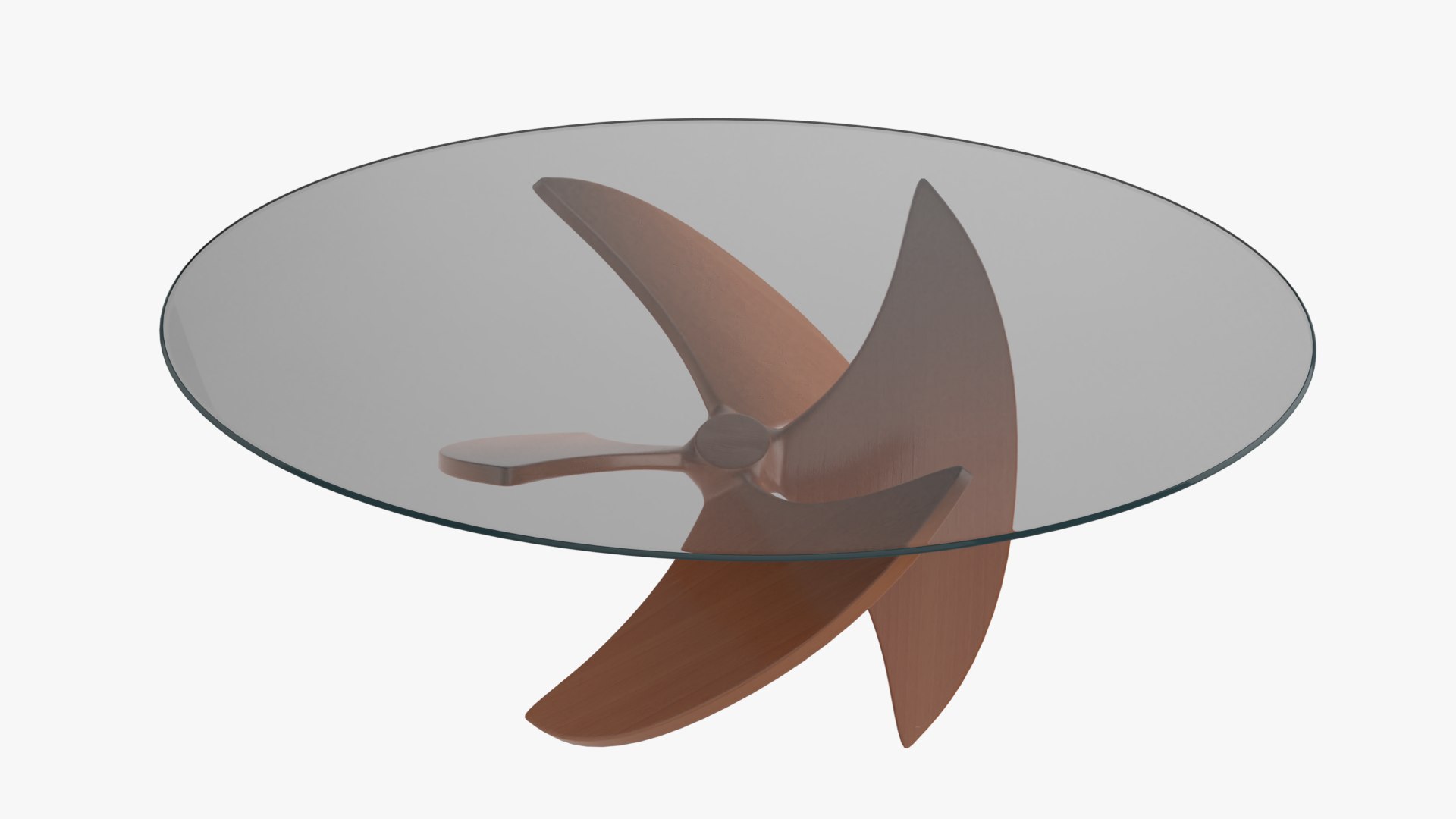 3D Model Glassy Wooden Table - TurboSquid 1914956
