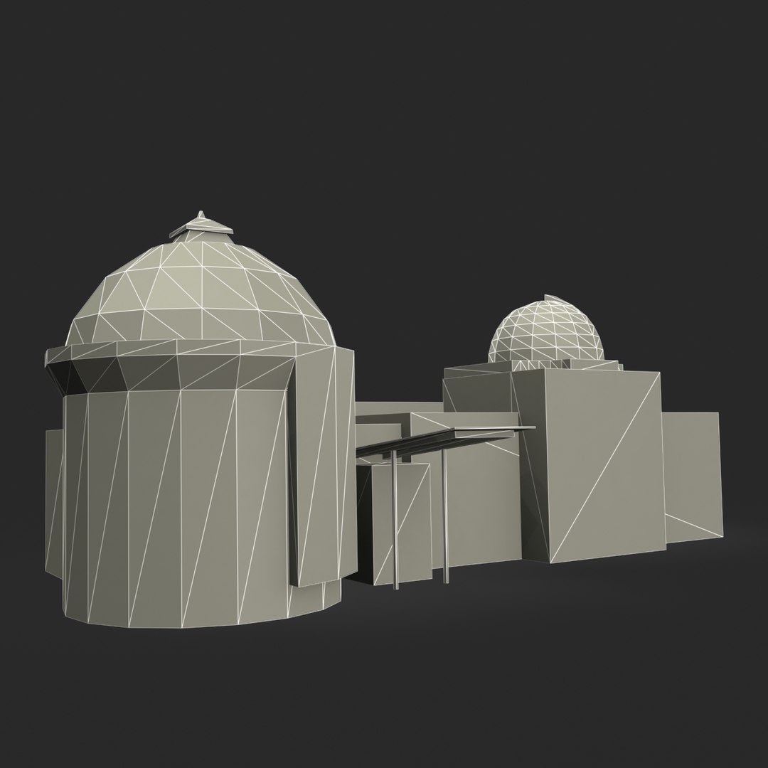 3D Space Place Carter Observatory Model - TurboSquid 1306430