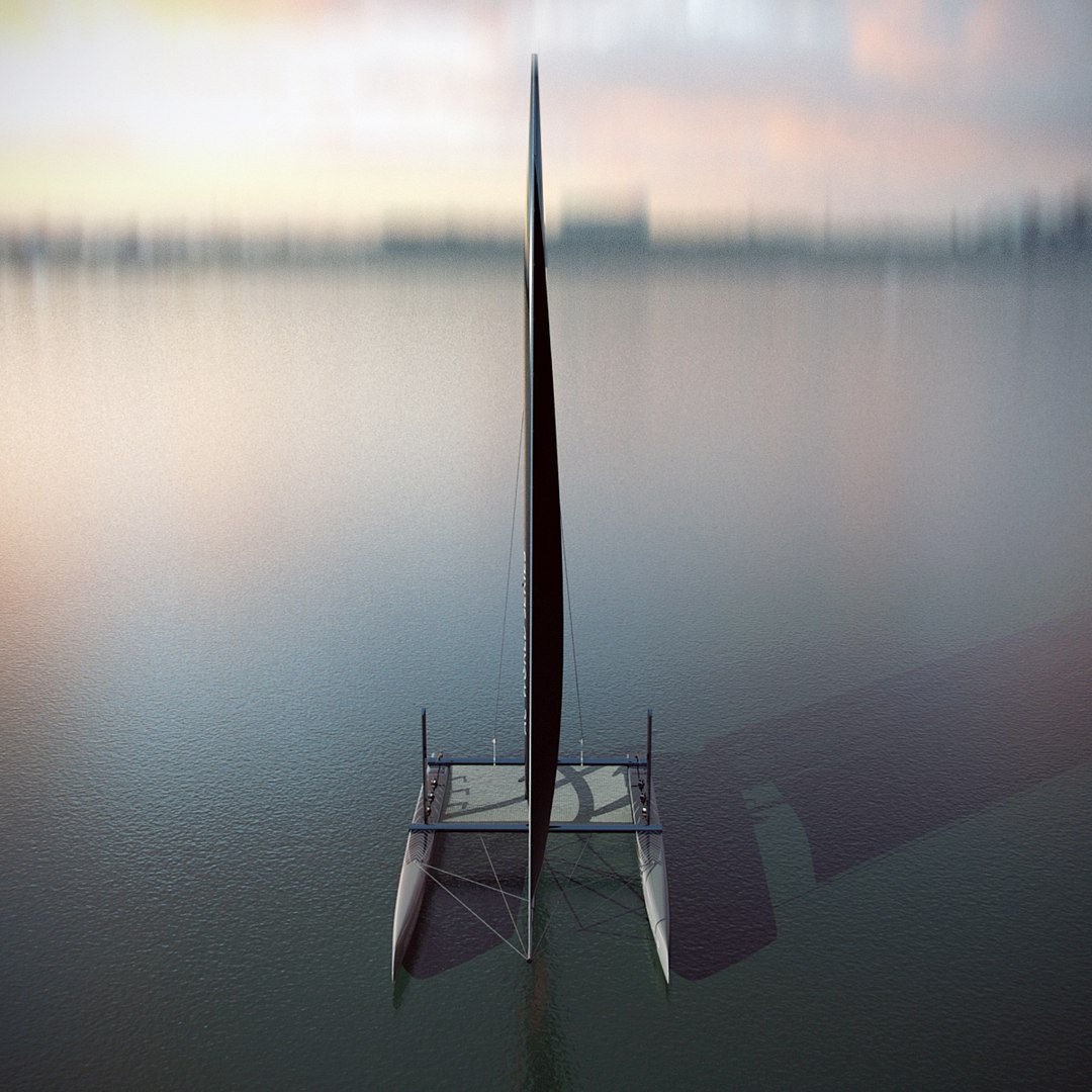 3d Model America S Catamaran Ac45