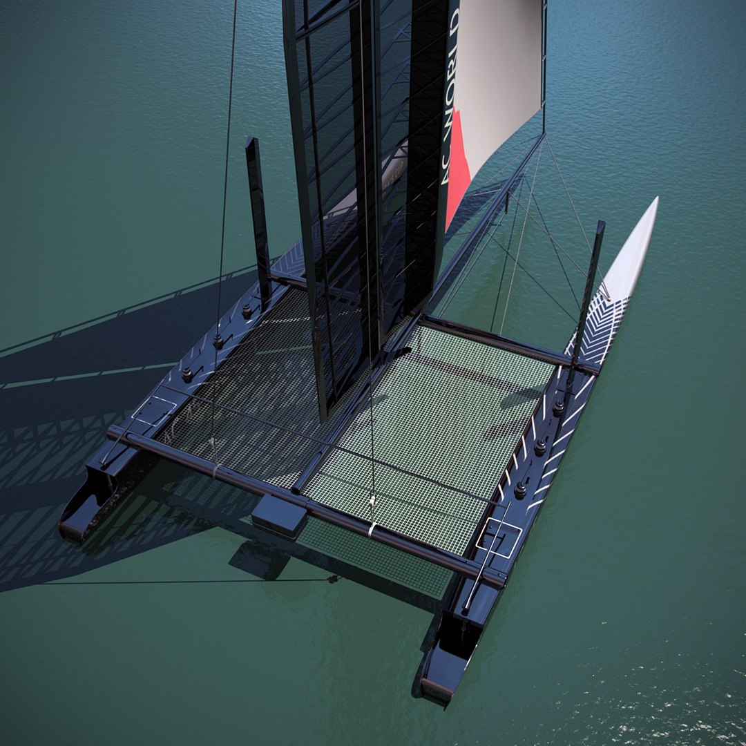 3d Model America S Catamaran Ac45