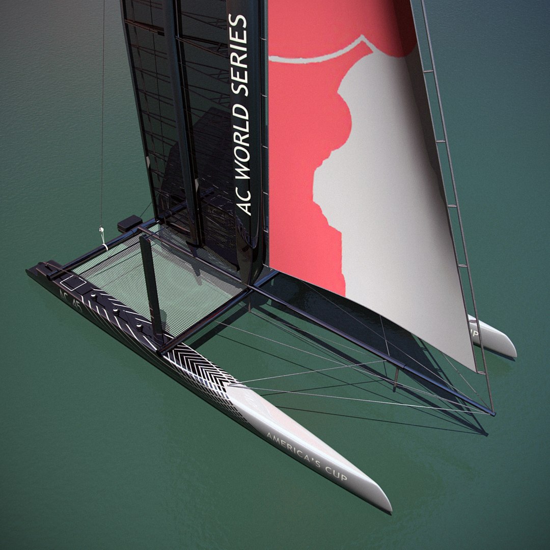 3d Model America S Catamaran Ac45
