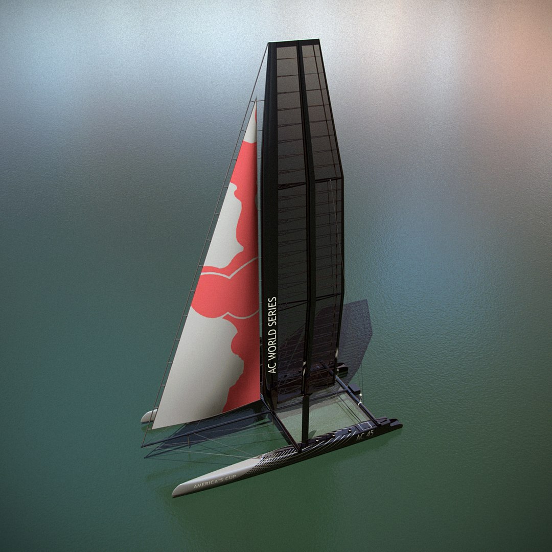 3d Model America S Catamaran Ac45