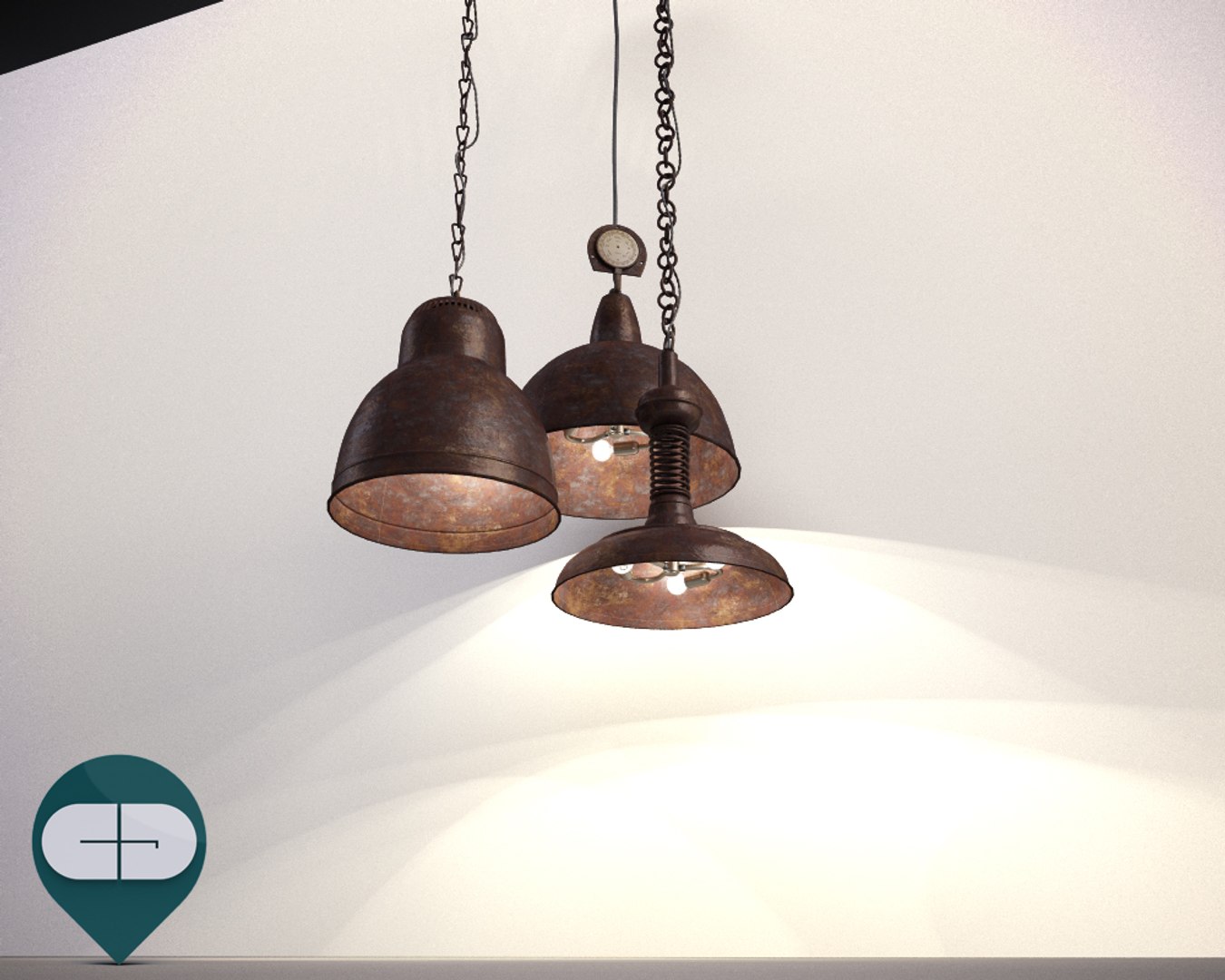3d C4d Lamp Industrial