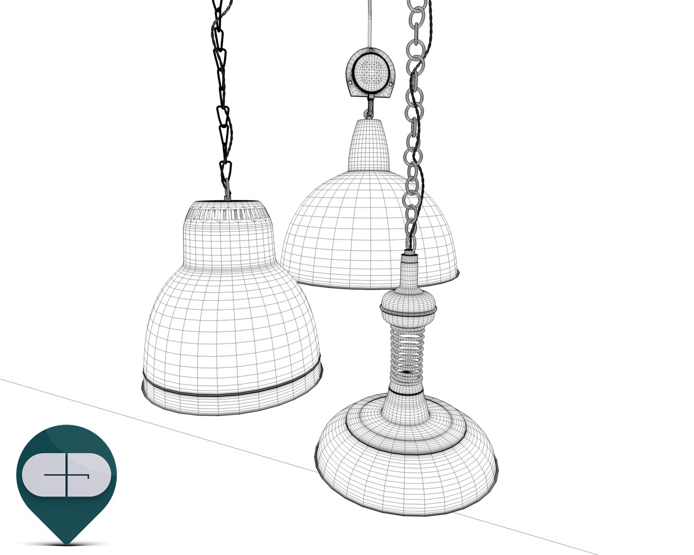 3d C4d Lamp Industrial