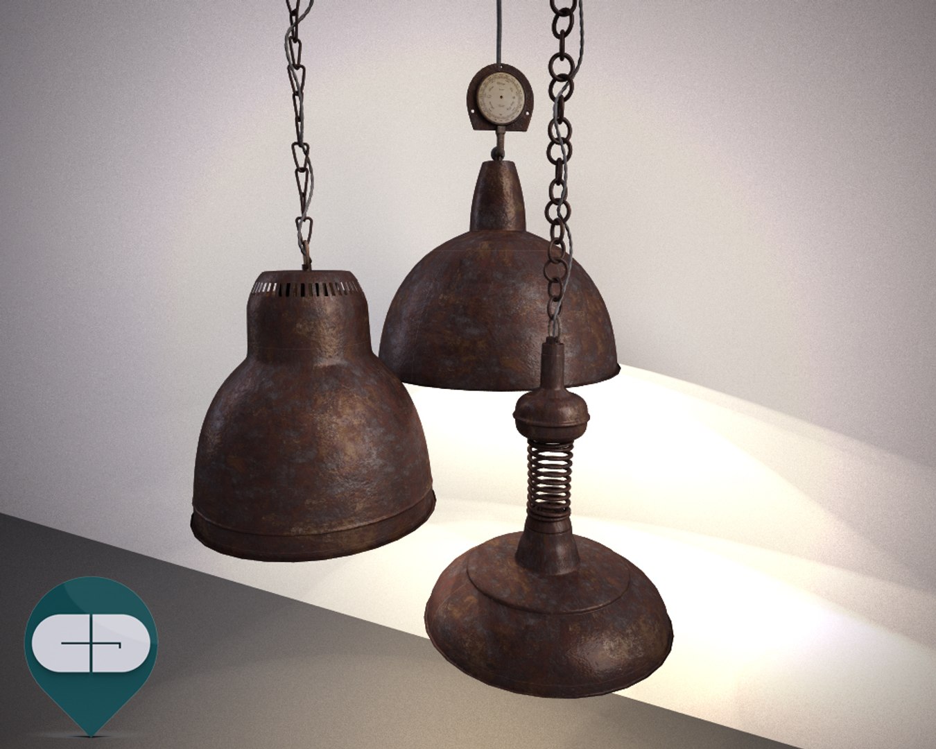 3d C4d Lamp Industrial