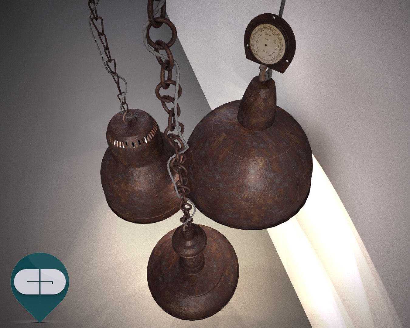 3d C4d Lamp Industrial