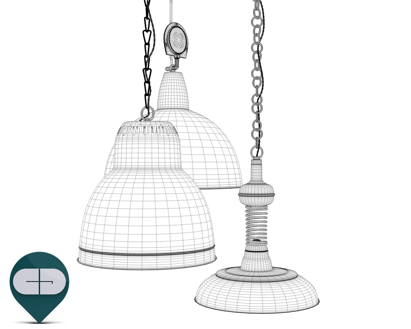 3d C4d Lamp Industrial