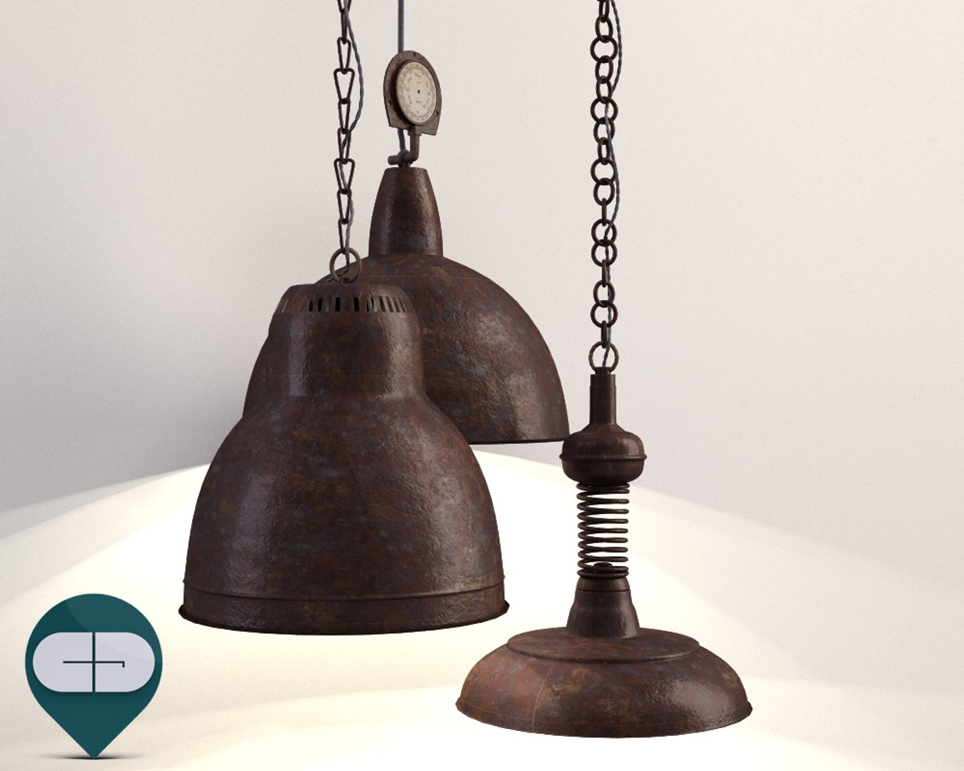 3d C4d Lamp Industrial