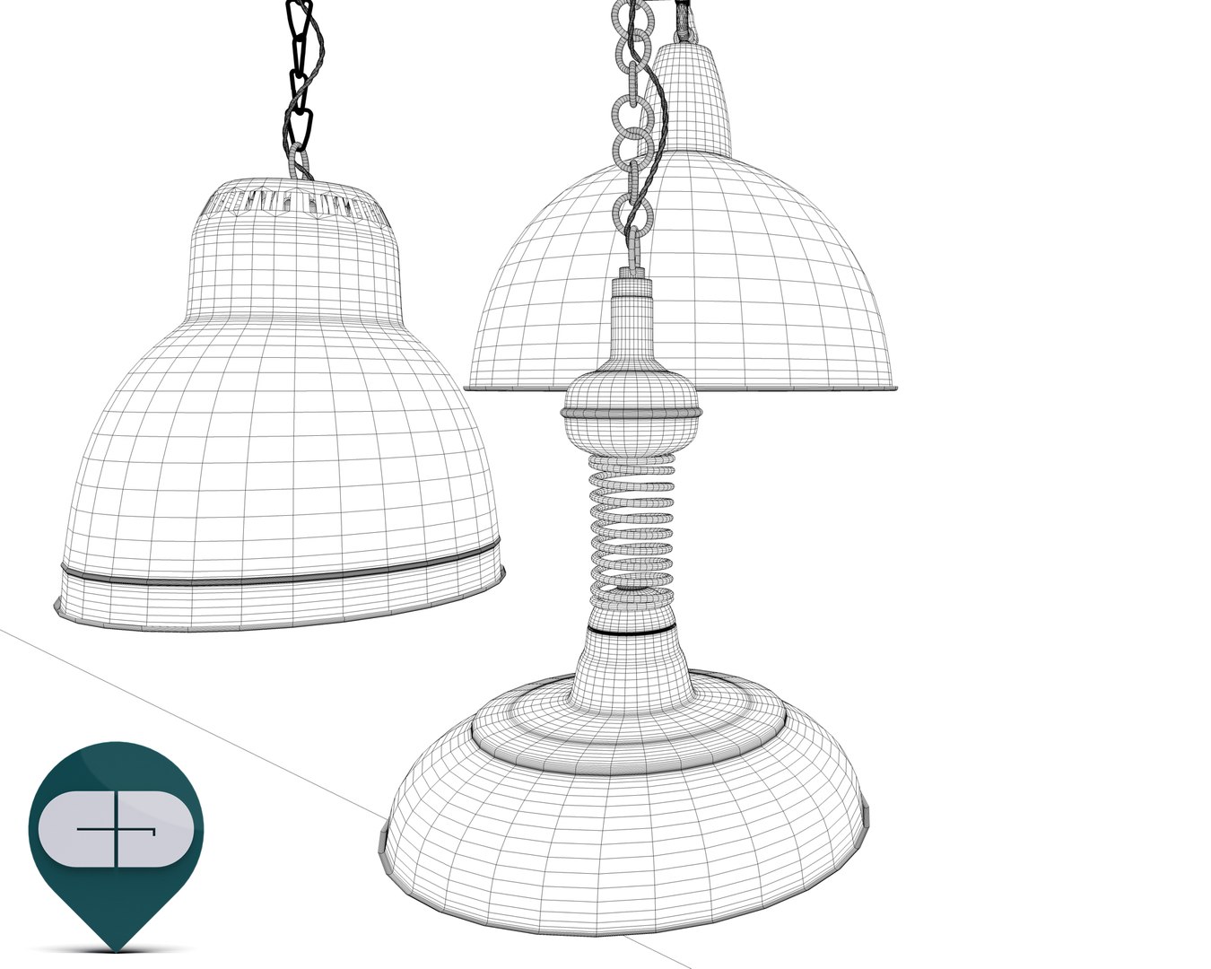3d C4d Lamp Industrial