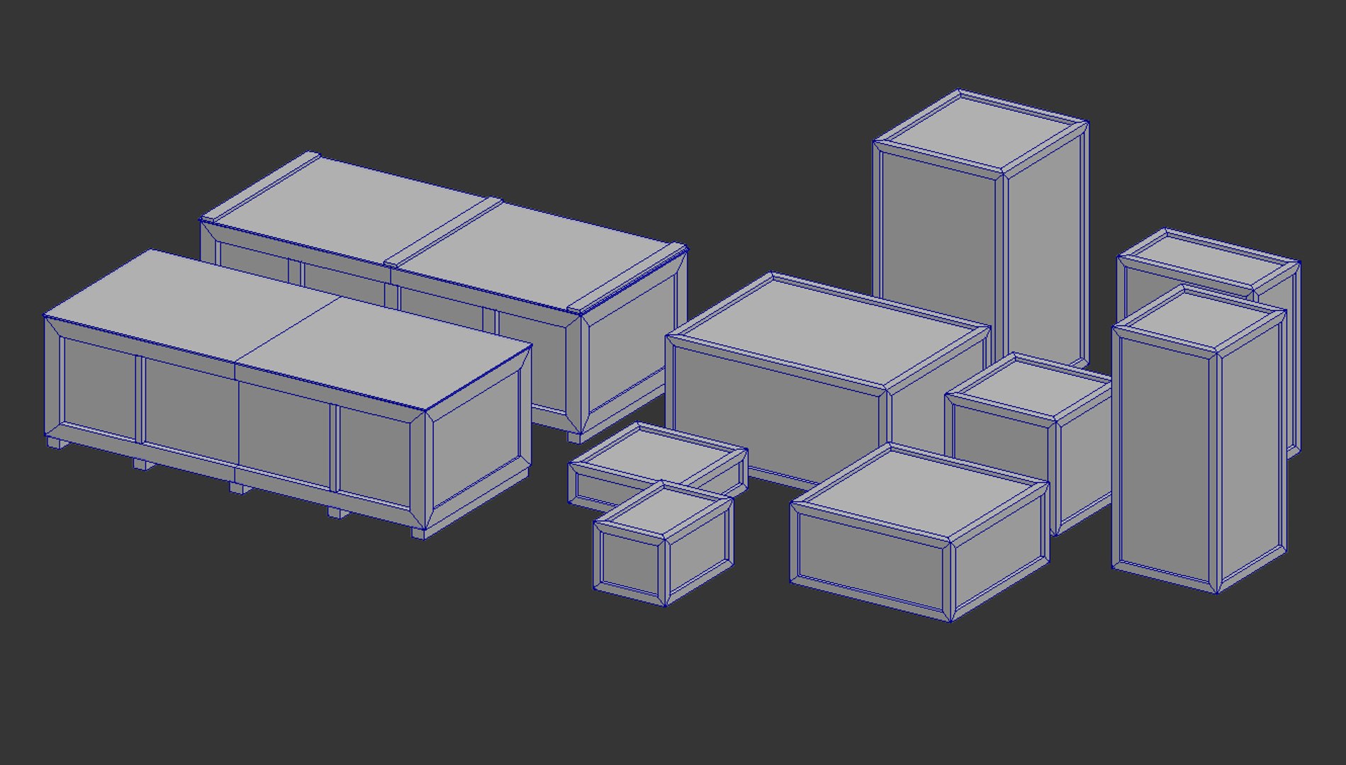 Cargo Crates 3D Model - TurboSquid 1344892