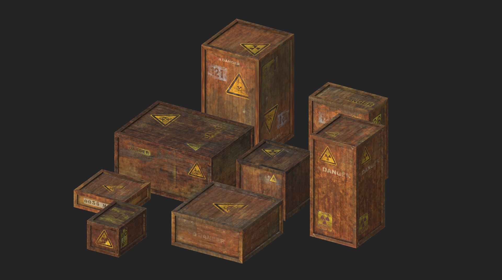 Cargo Crates 3D Model - TurboSquid 1344892