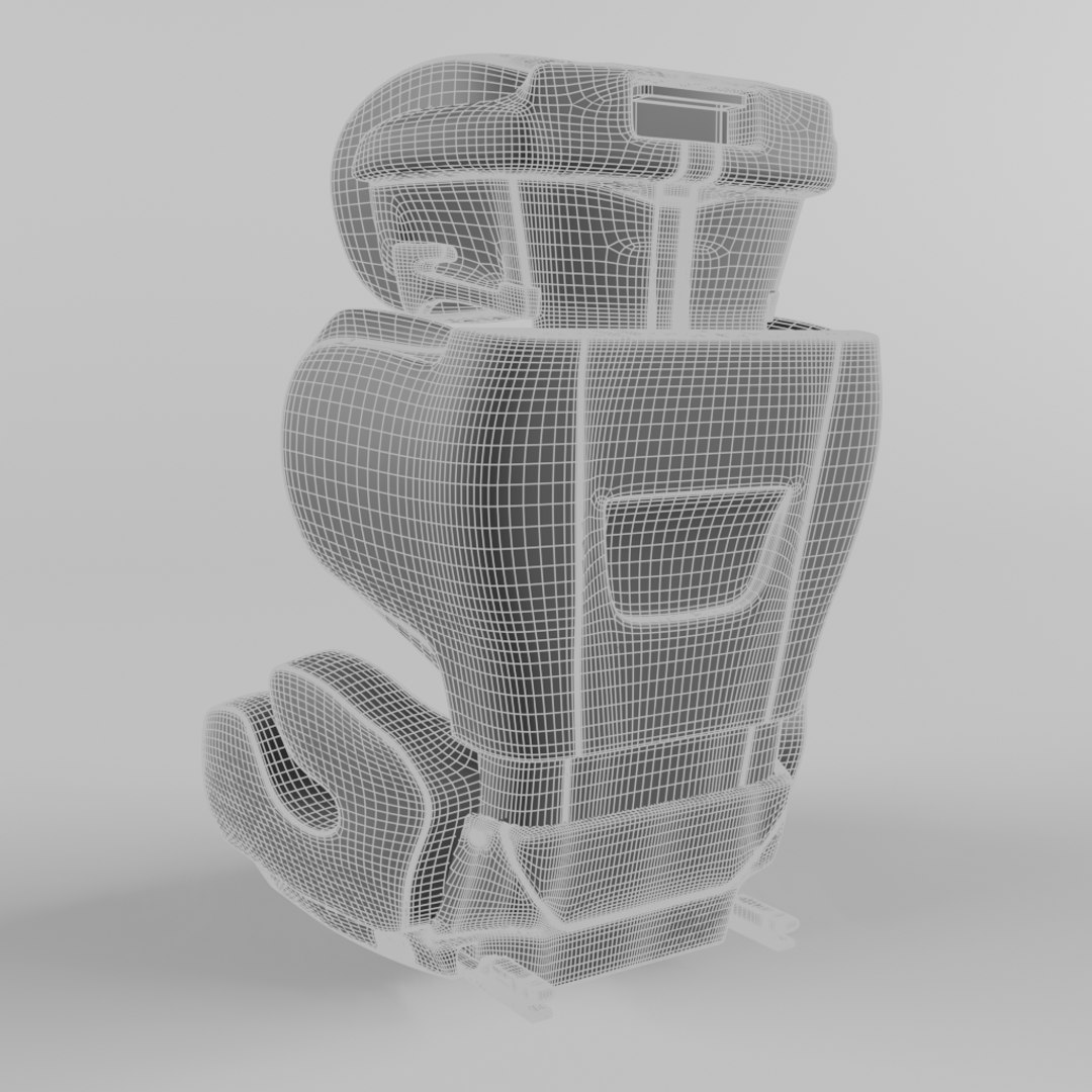 3D Model Recaro Mako 2 Children Car Seat Core Simply Grey - TurboSquid ...