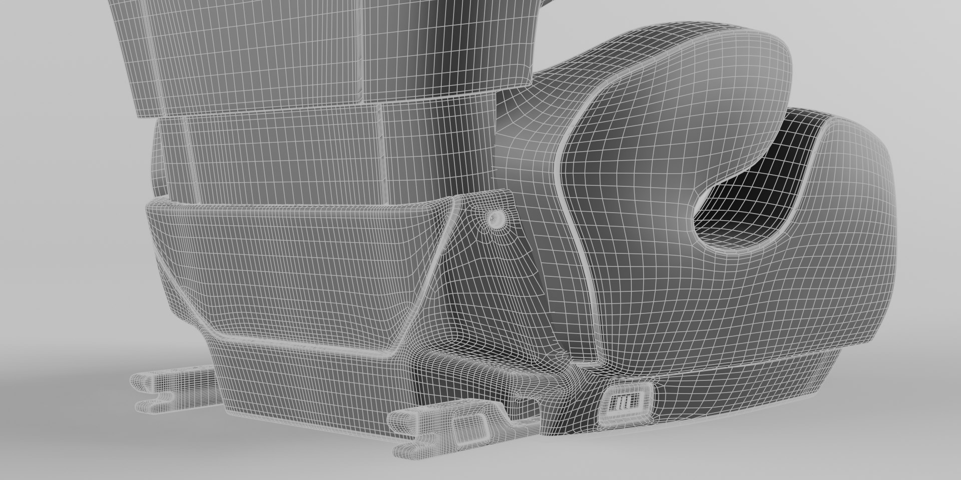 3D Model Recaro Mako 2 Children Car Seat Core Simply Grey - TurboSquid ...