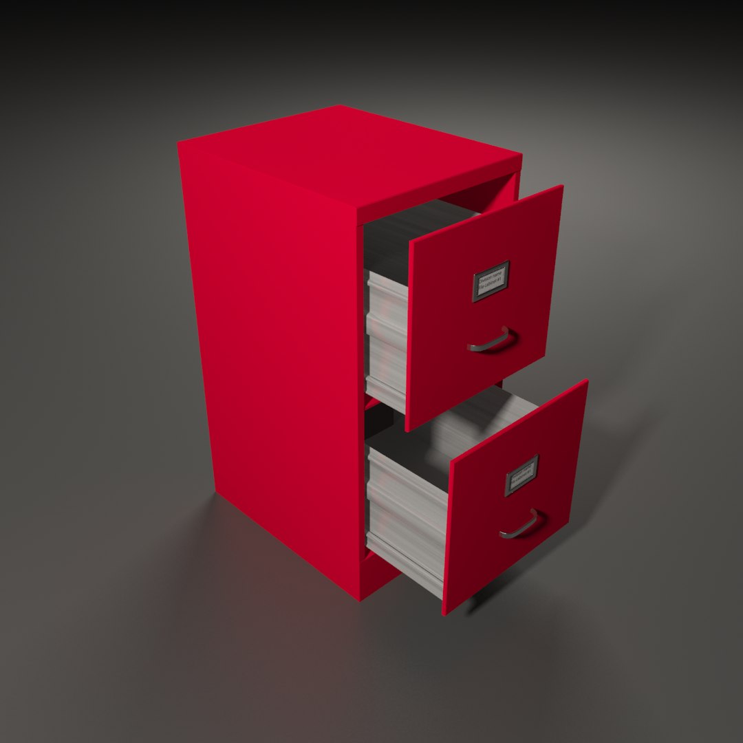 file cabinet 3d model