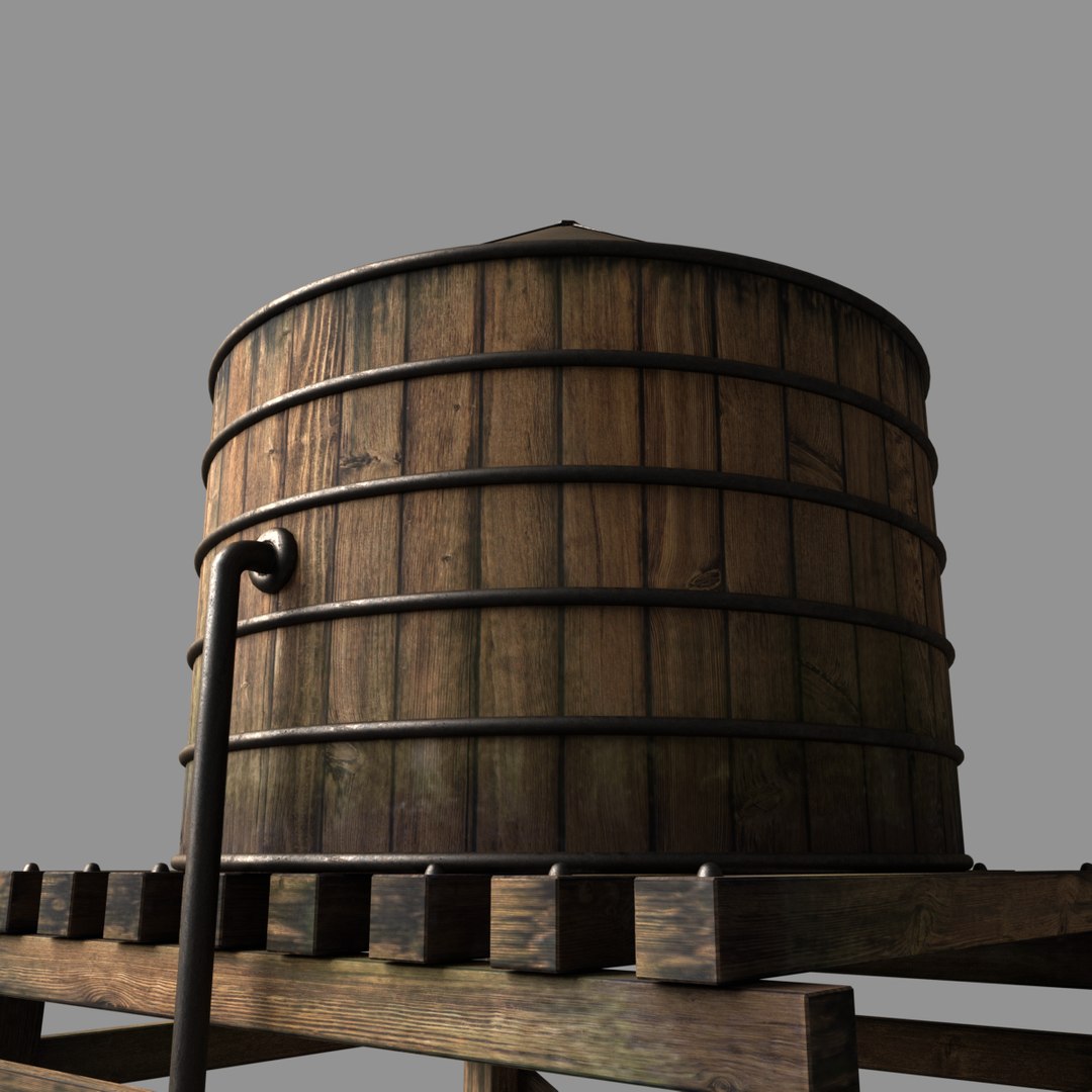 3D Water Tower Photorealistic Model - TurboSquid 1178917