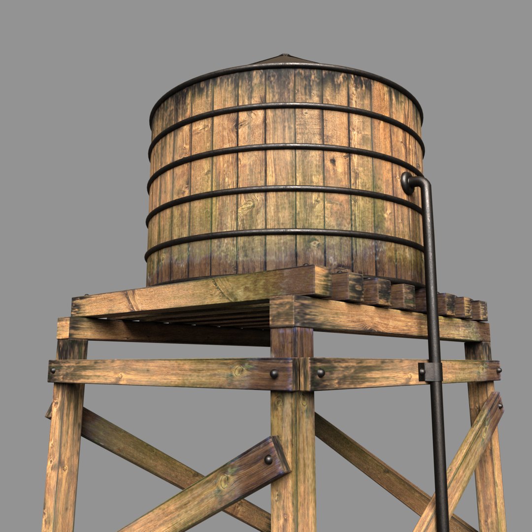 3D Water Tower Photorealistic Model - TurboSquid 1178917
