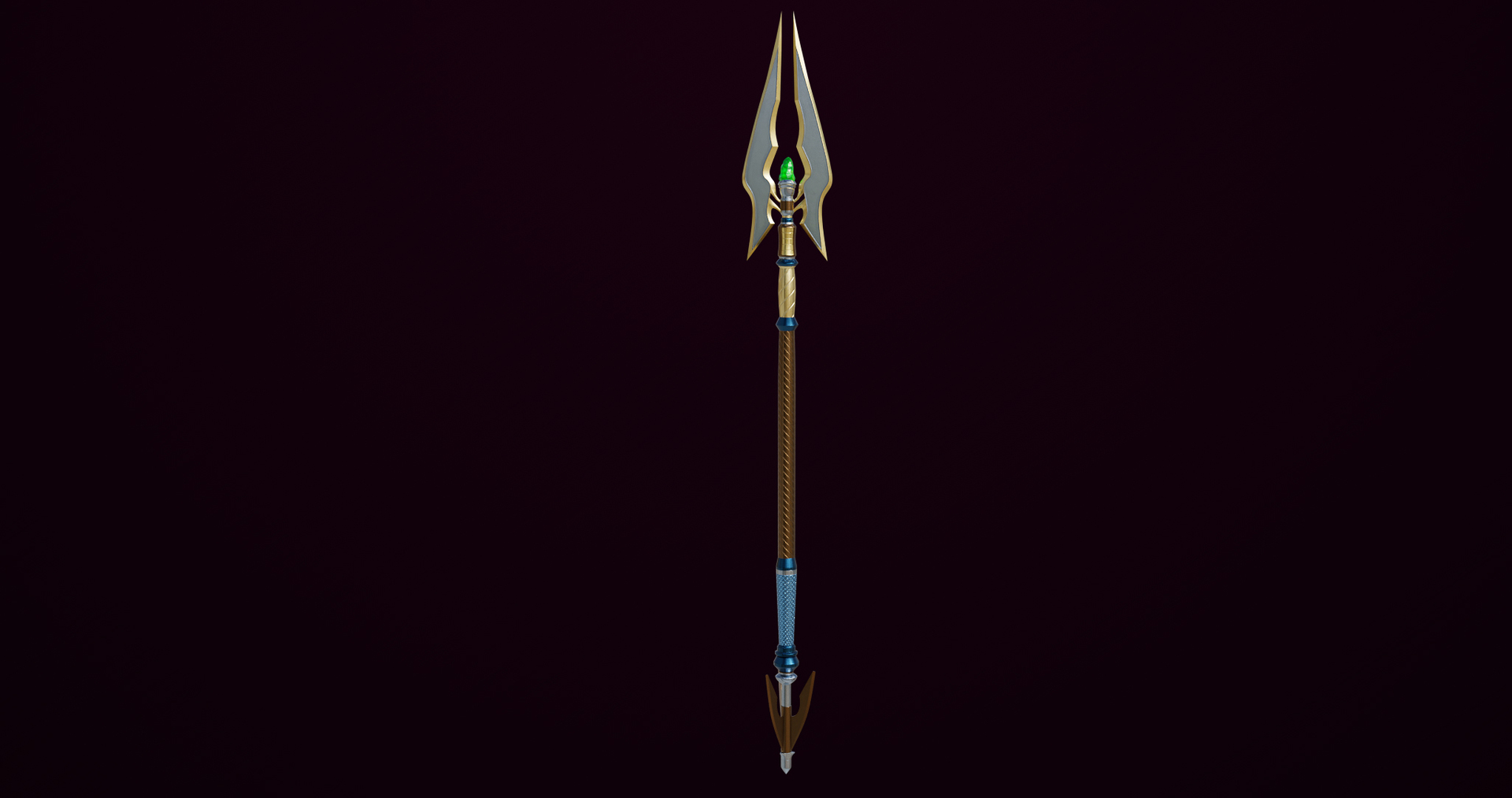3D 3 Fantasy Tridents All PBR Unity UE Textures Included - TurboSquid ...
