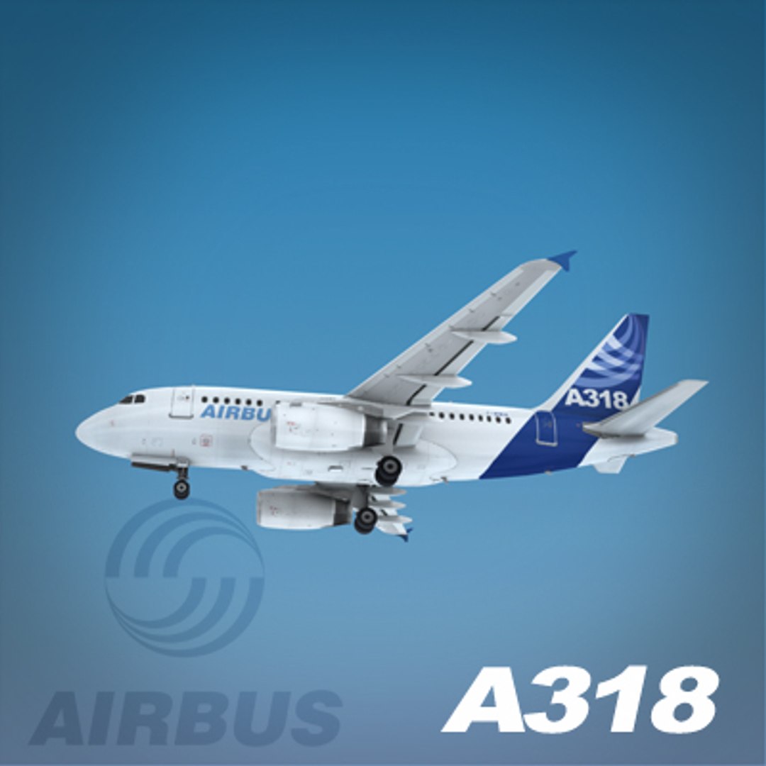 airbus a318 3d model