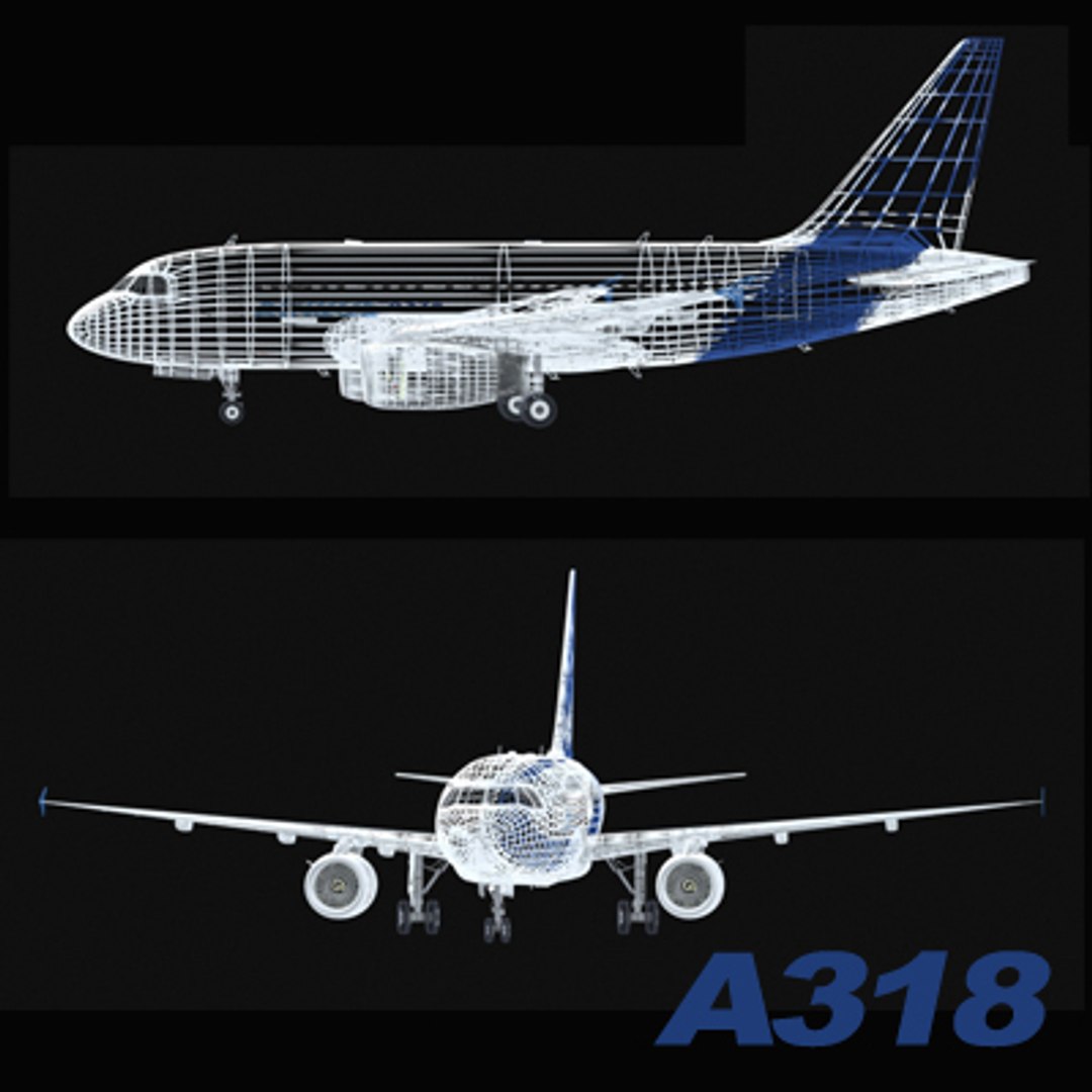 airbus a318 3d model