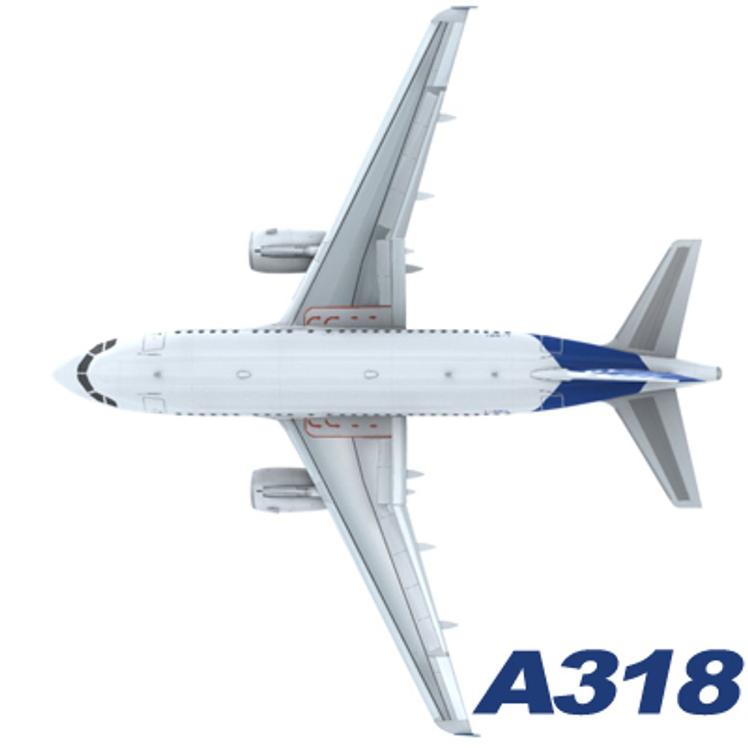airbus a318 3d model