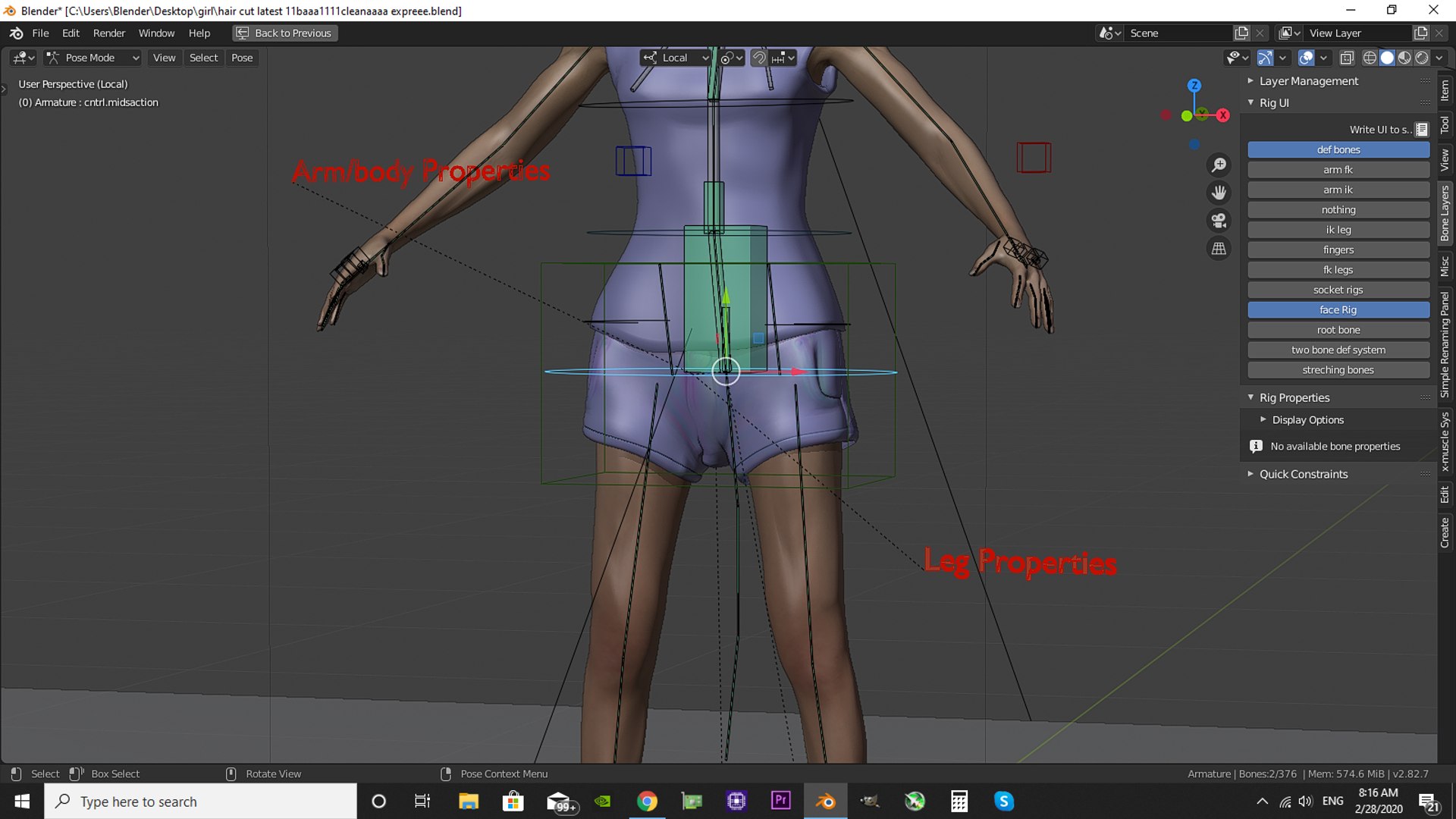 Rig Blender 2 82 3D Model - TurboSquid 1517073