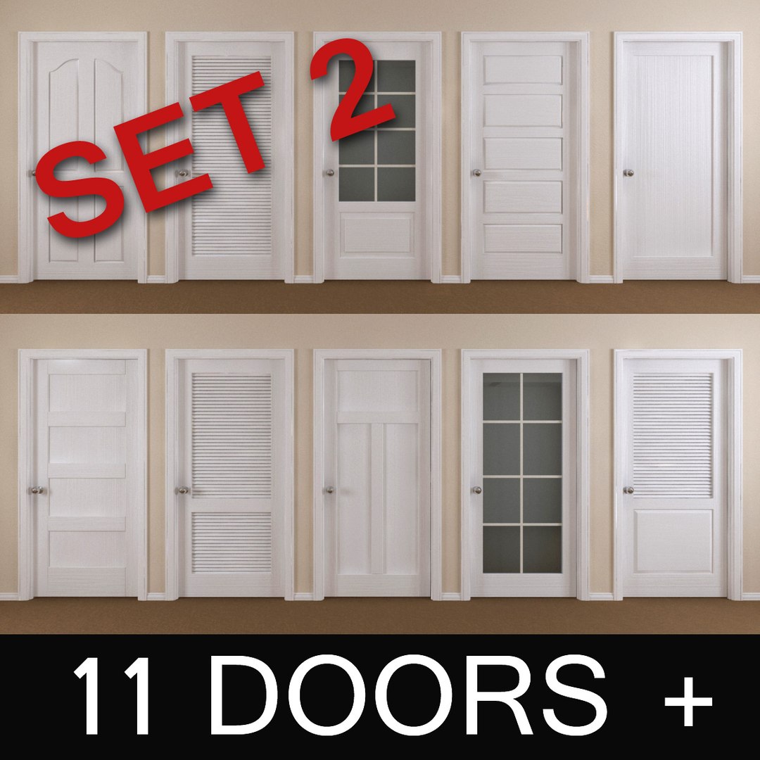 3d 11 Interior Doors Model