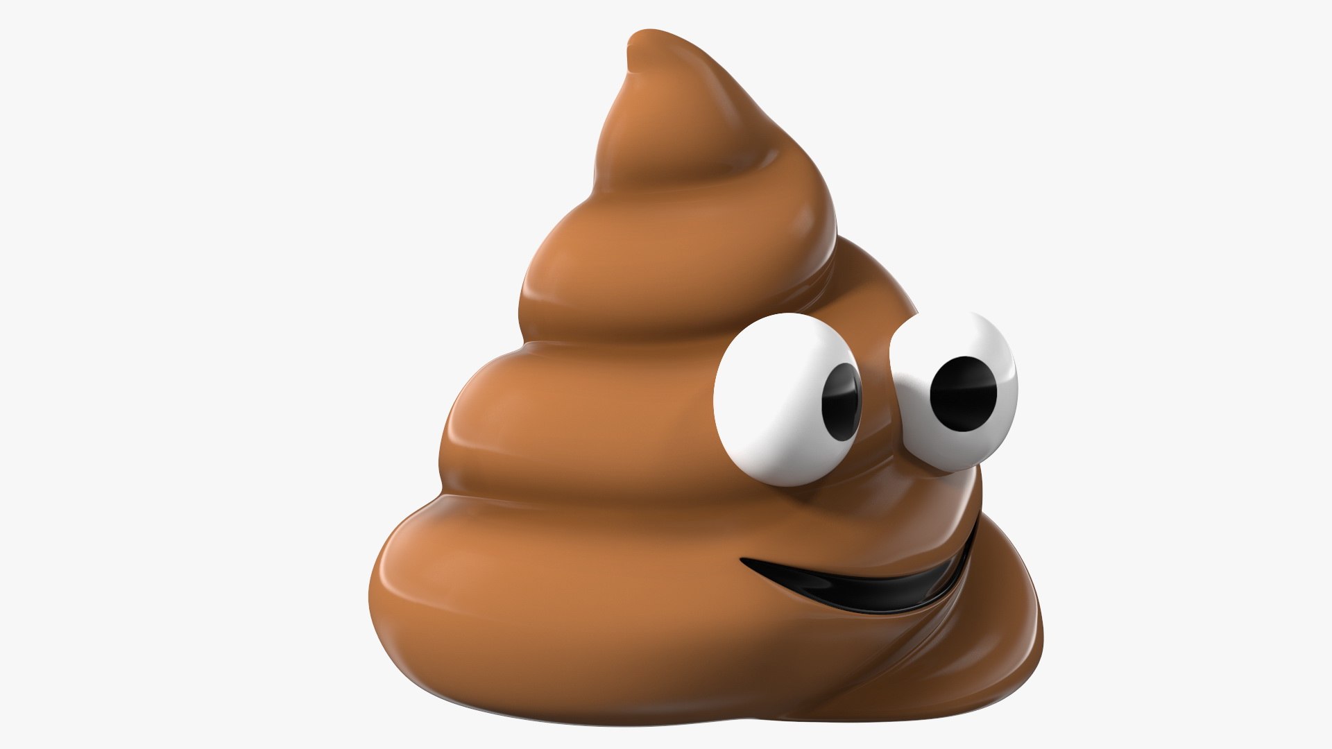 3D Smiling Face Poop Emoji Smile - TurboSquid 1801263
