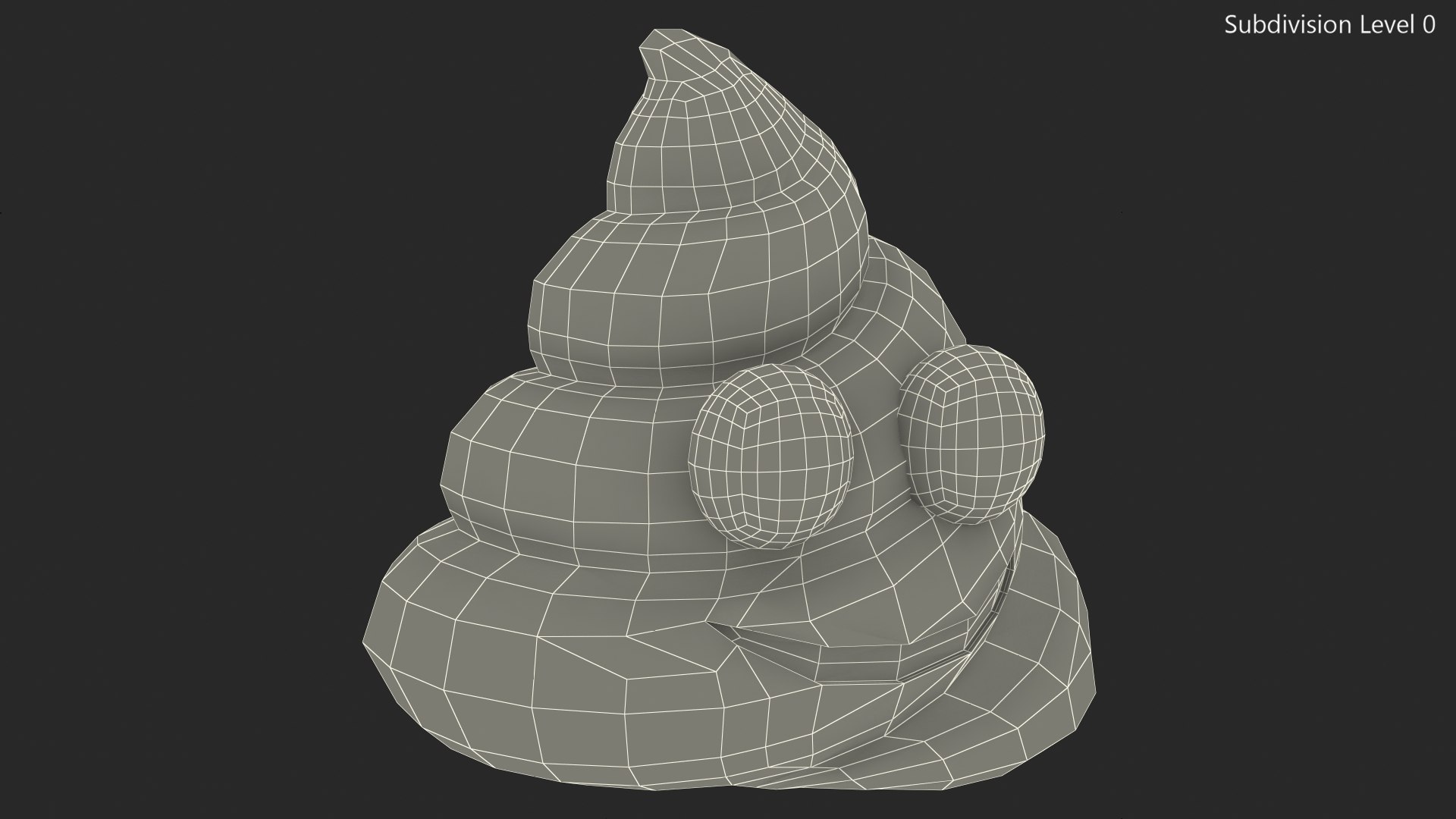 3D Smiling Face Poop Emoji Smile - TurboSquid 1801263