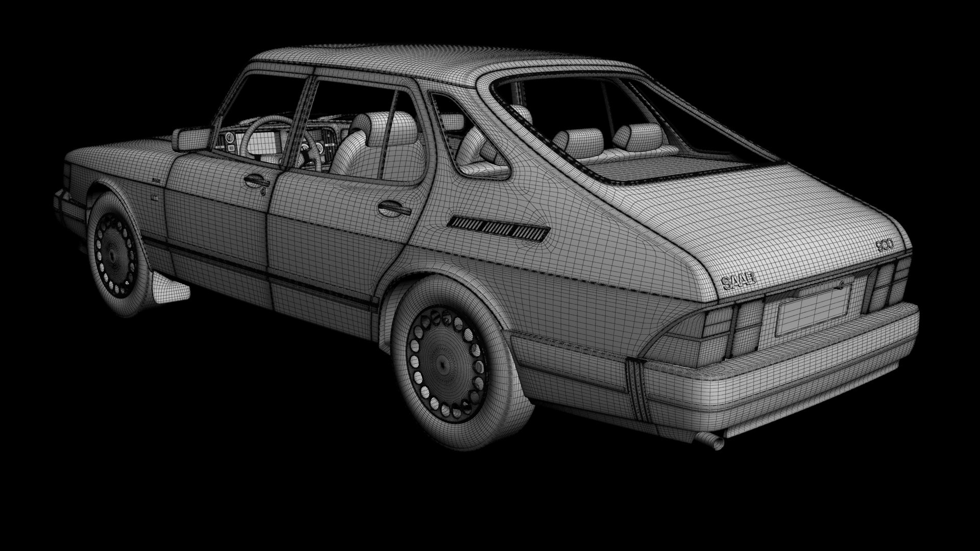3D Saab 900 Model - TurboSquid 2433309