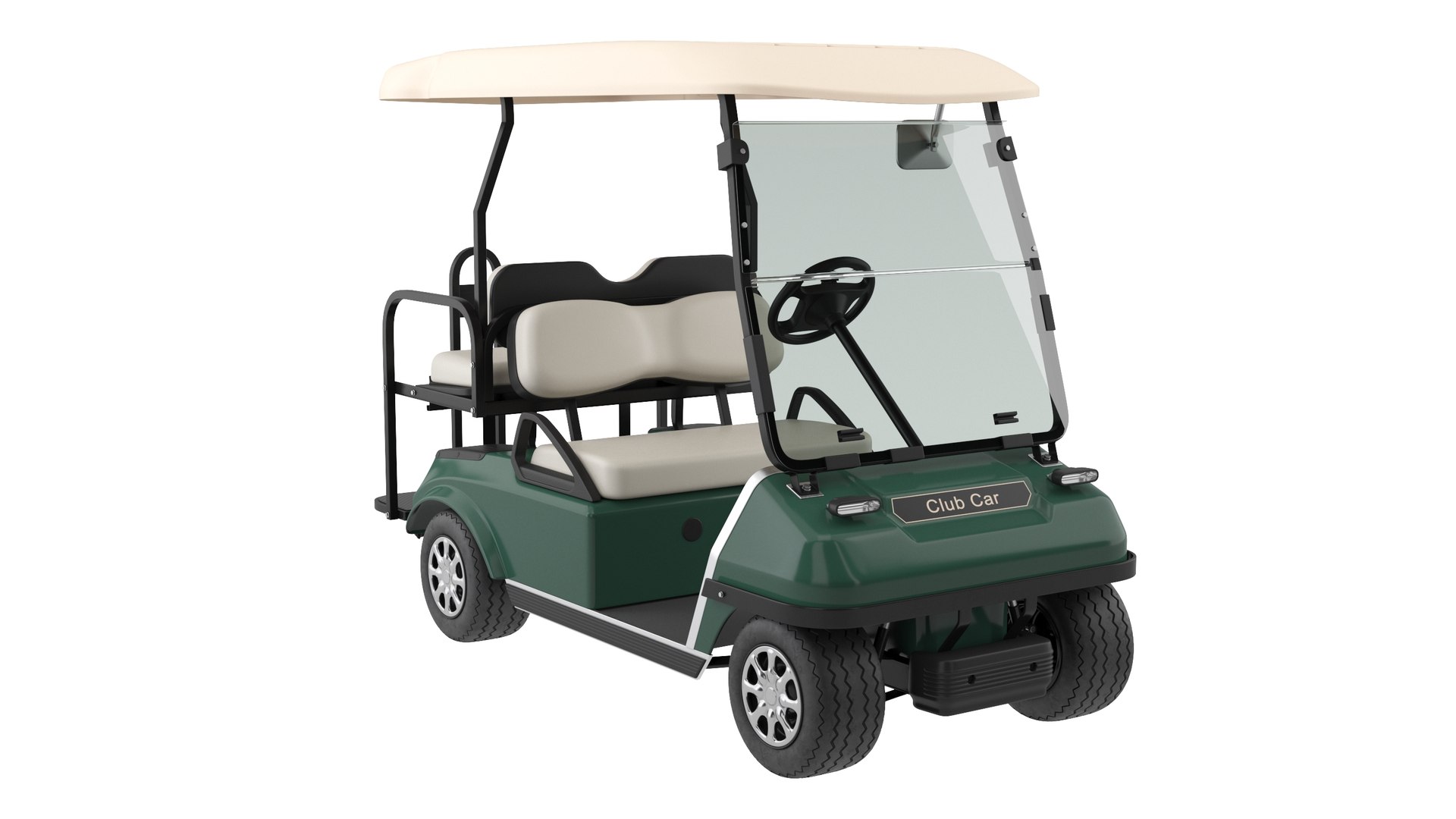 3D Model Club Car 4 Seater - TurboSquid 2131687