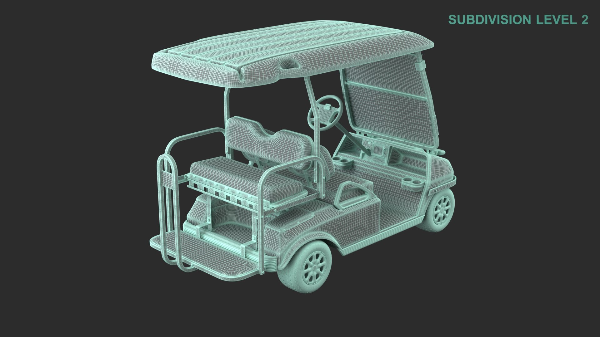 3D Model Club Car 4 Seater - TurboSquid 2131687