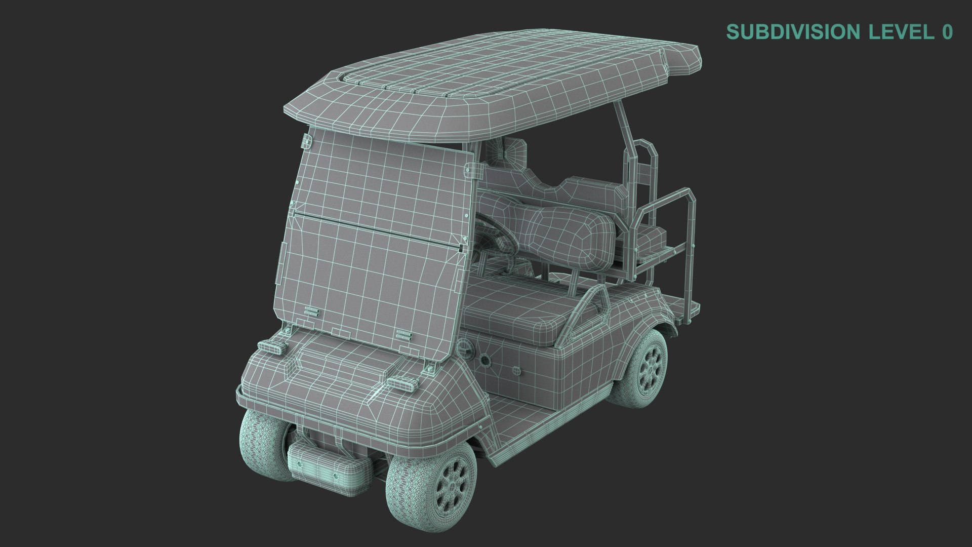 3D Model Club Car 4 Seater - TurboSquid 2131687