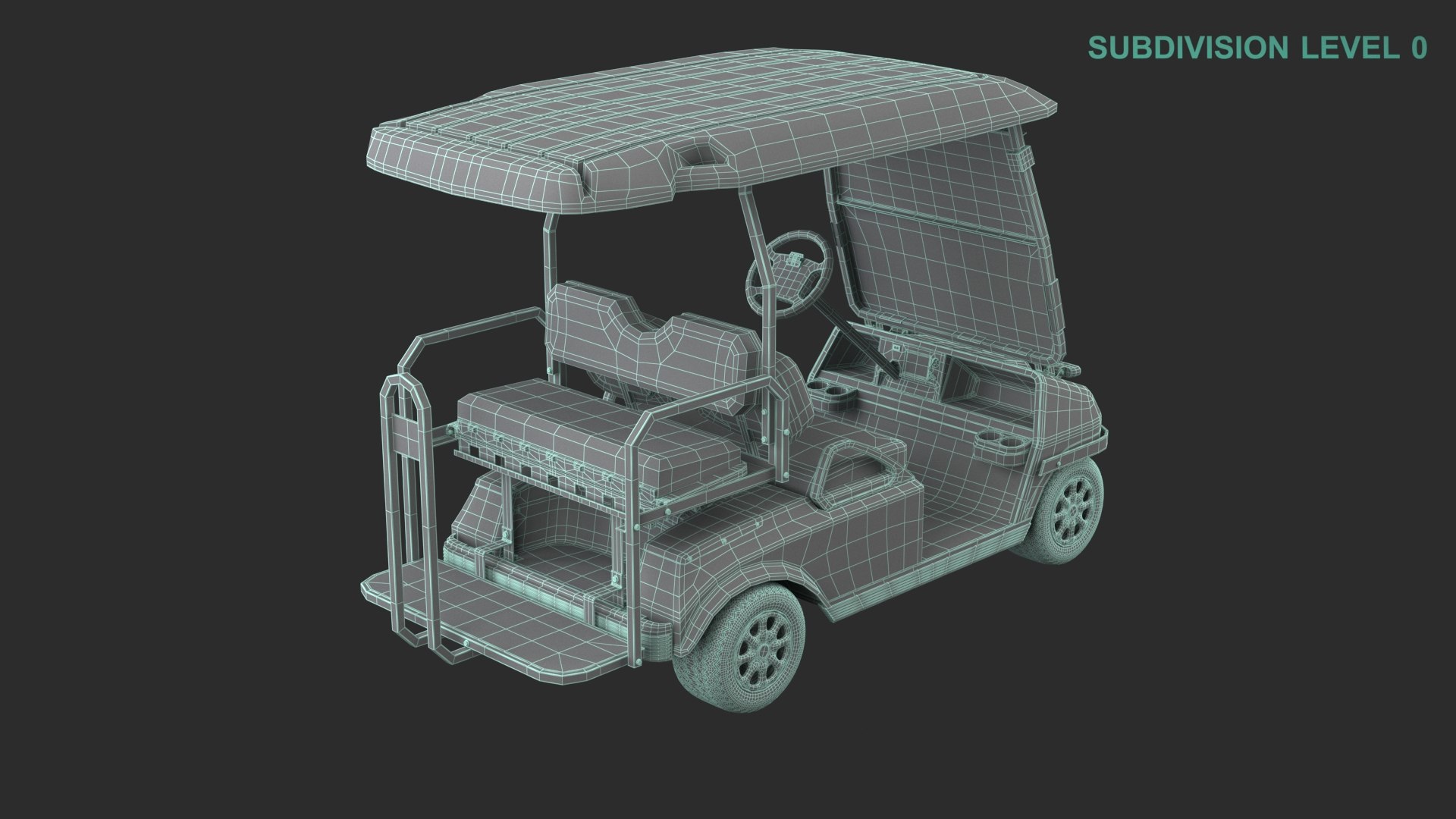 3D Model Club Car 4 Seater - TurboSquid 2131687