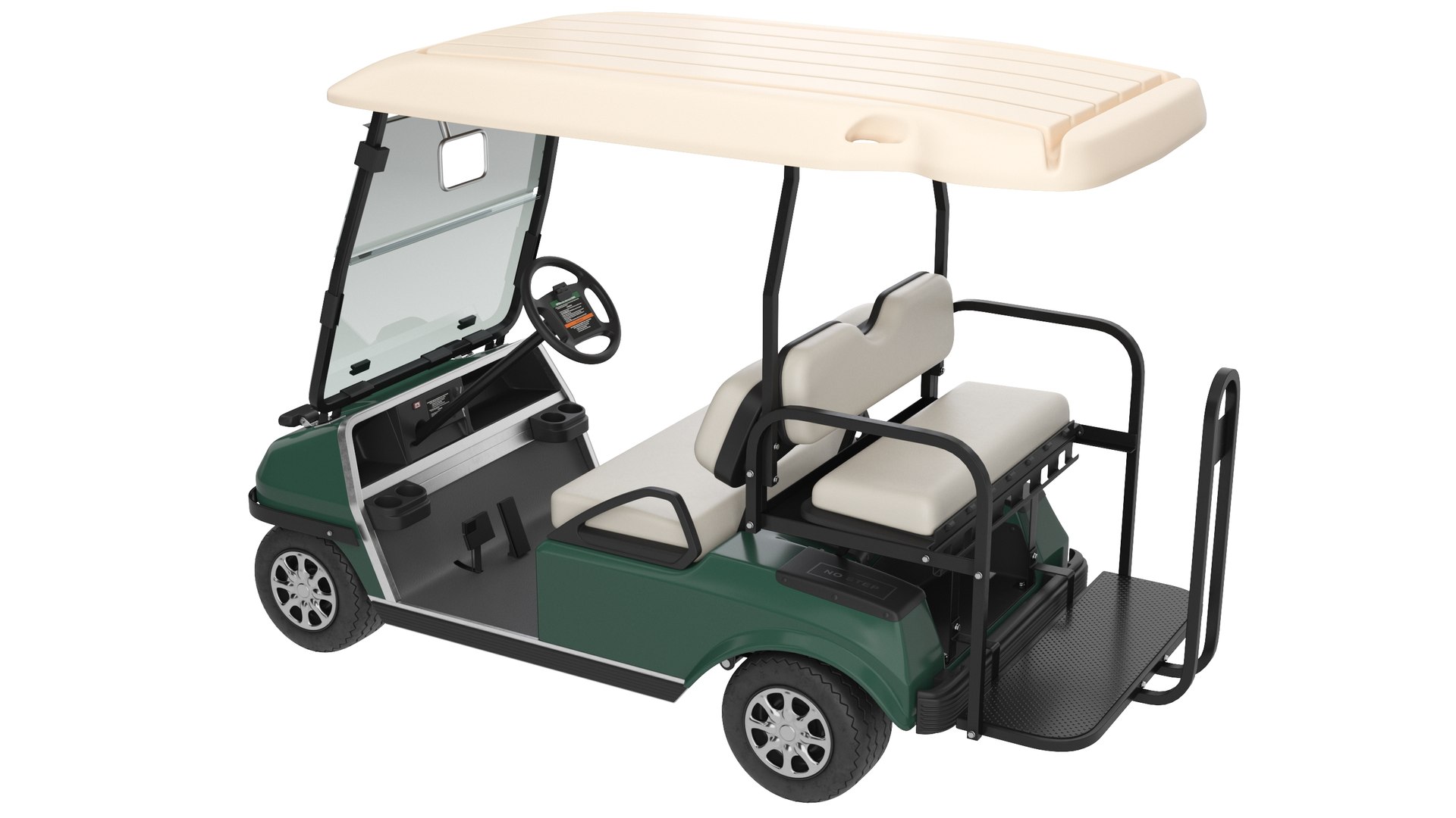 3D Model Club Car 4 Seater - TurboSquid 2131687