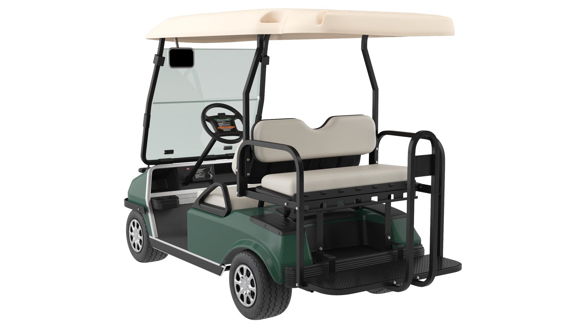 3D Model Club Car 4 Seater - TurboSquid 2131687