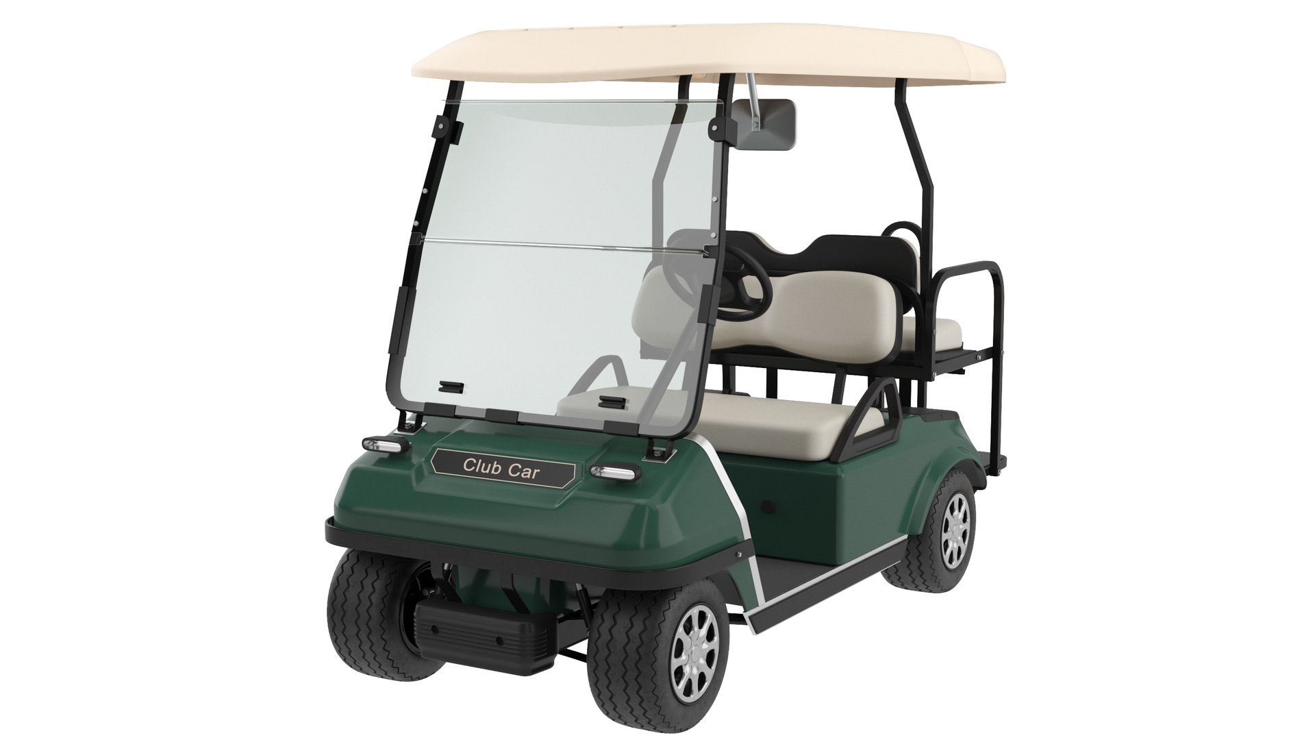 3D Model Club Car 4 Seater - TurboSquid 2131687