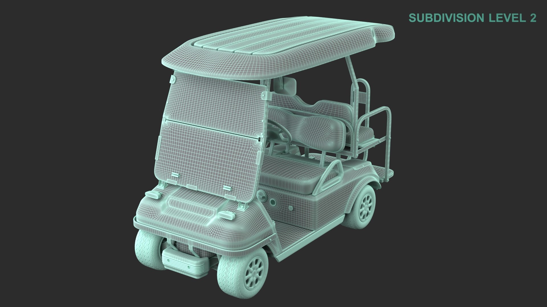 3D Model Club Car 4 Seater - TurboSquid 2131687