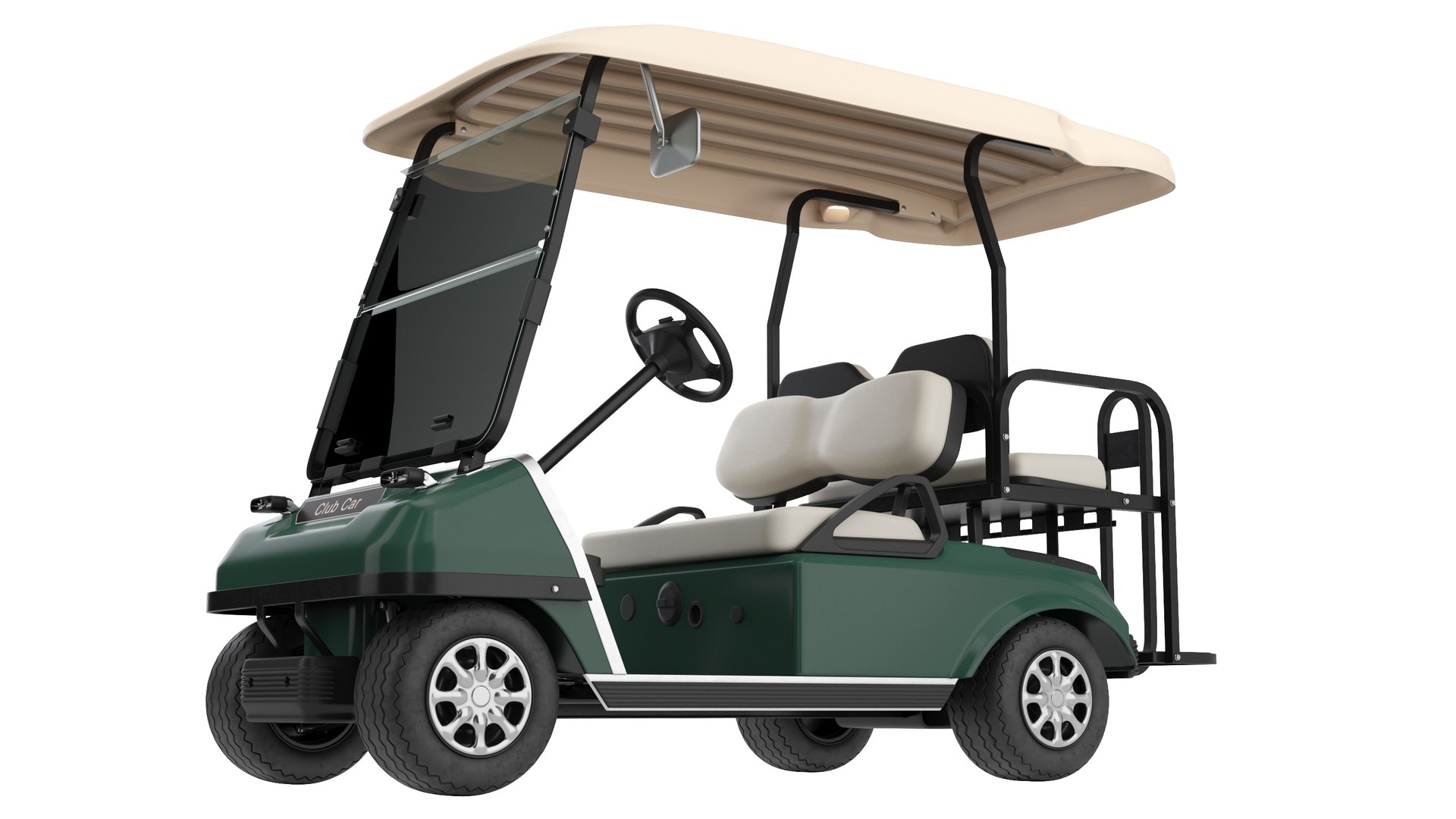 3D Model Club Car 4 Seater - TurboSquid 2131687