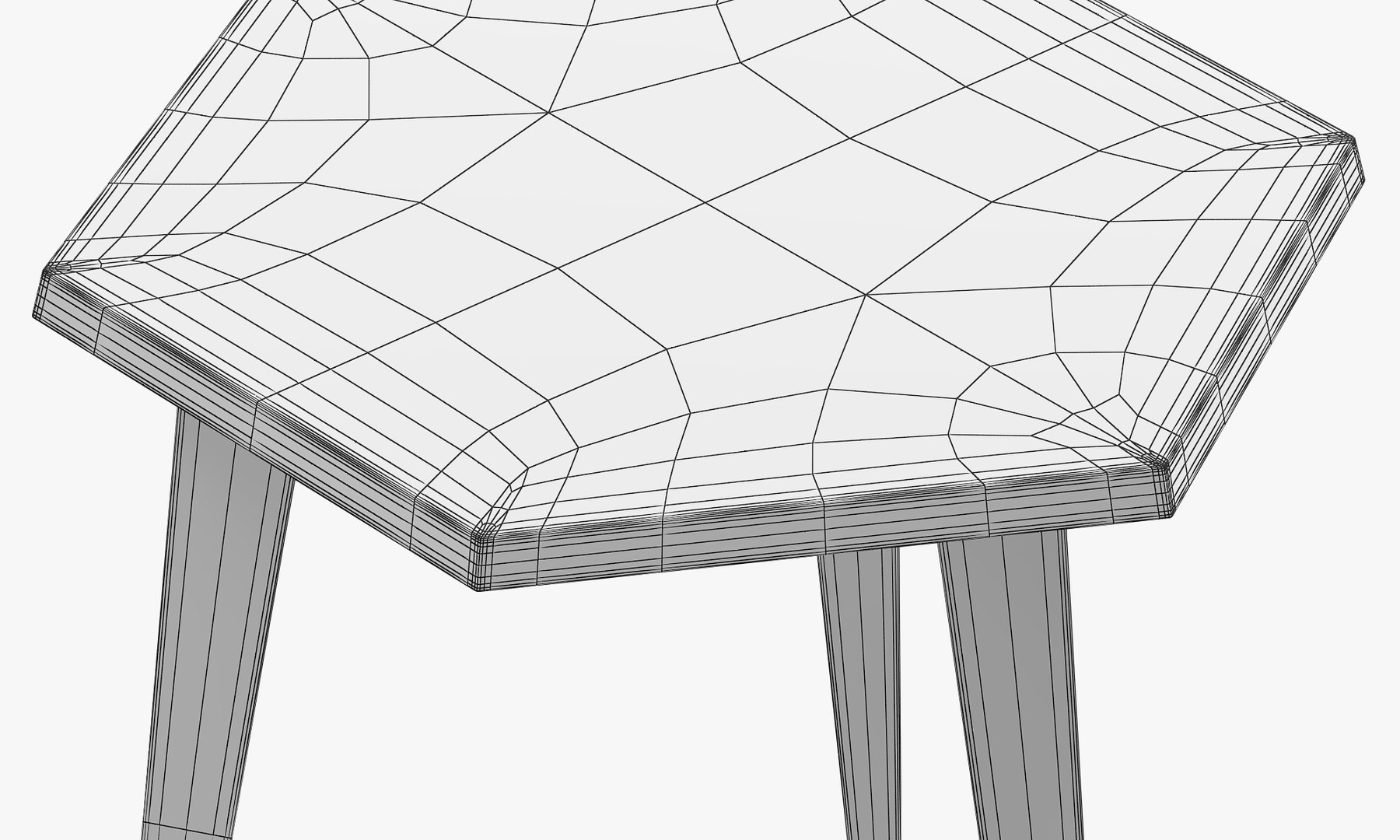 Joybird Hex End Table 3D - TurboSquid 1793472