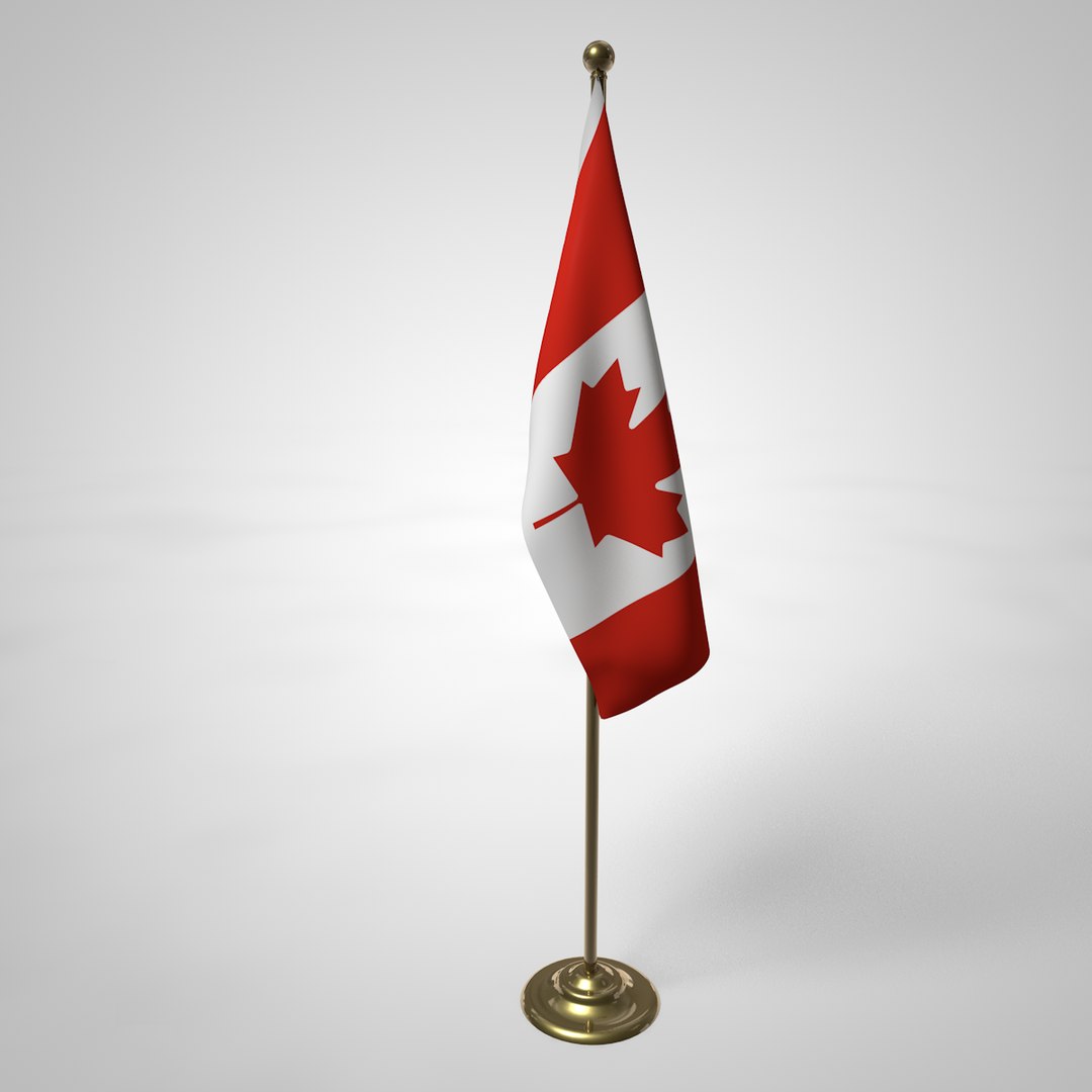 Canada Flag Pole 3D Model - TurboSquid 1301045