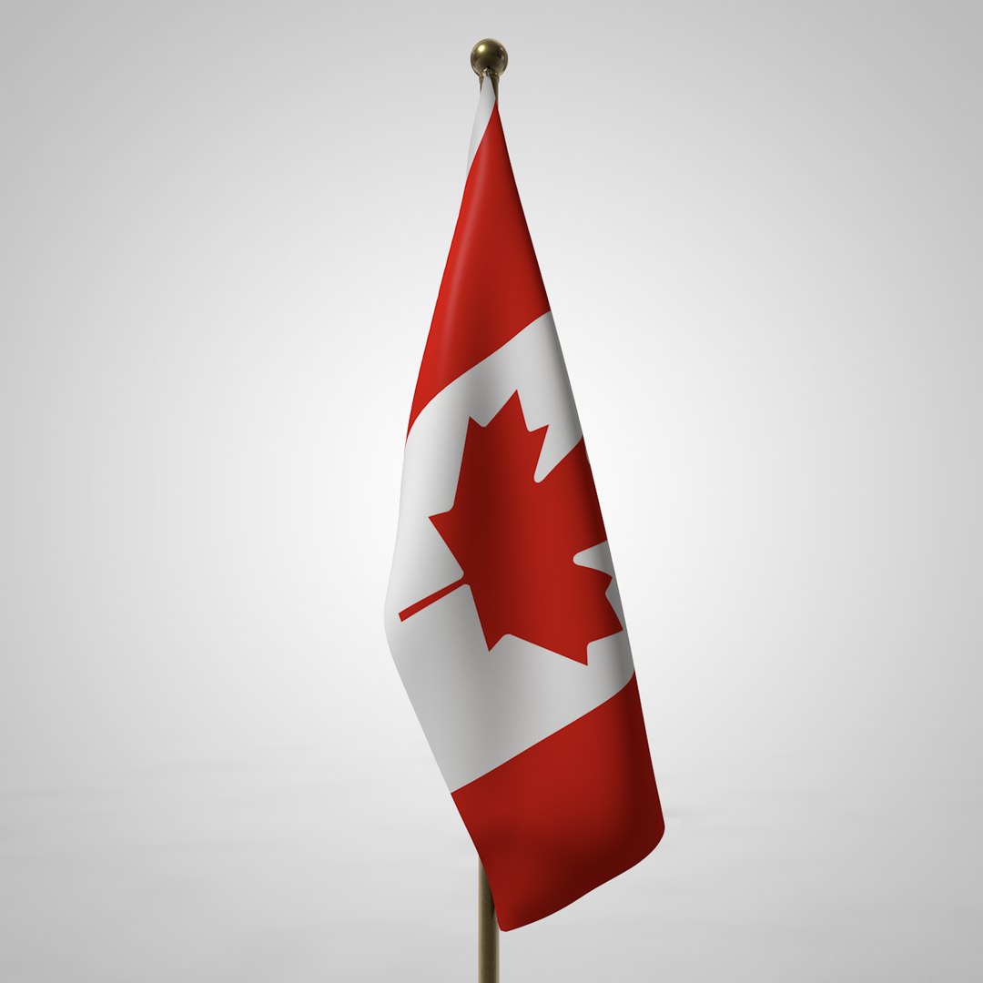 Canada Flag Pole 3D Model - TurboSquid 1301045