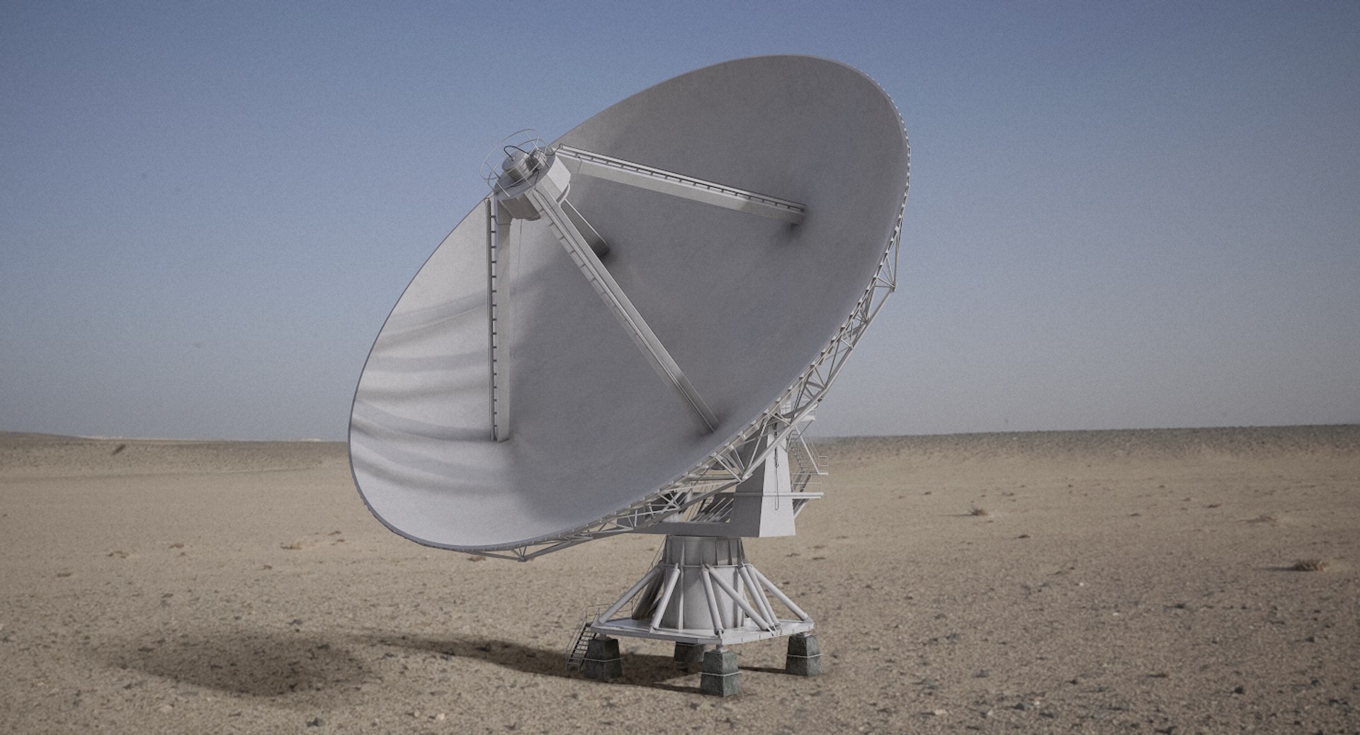 Radio Telescope Satellite Dish 3D Model - TurboSquid 1396985