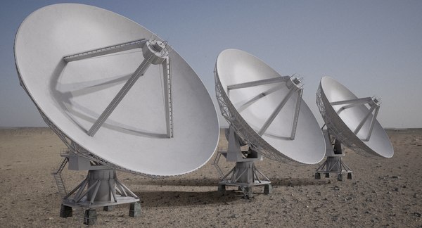 Radio telescope satellite dish 3D model - TurboSquid 1396985
