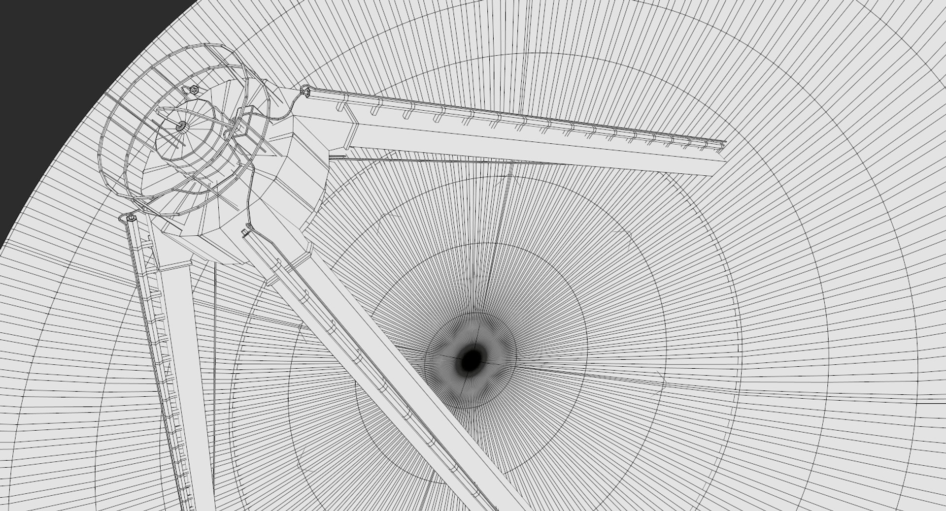 Radio Telescope Satellite Dish 3D Model - TurboSquid 1396985